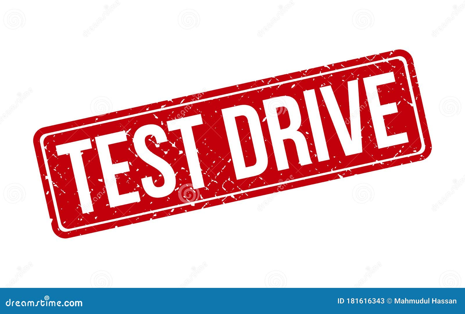 Test Drive Rubber Stamp. Red Test Drive Rubber Grunge Stamp Seal Vector ...