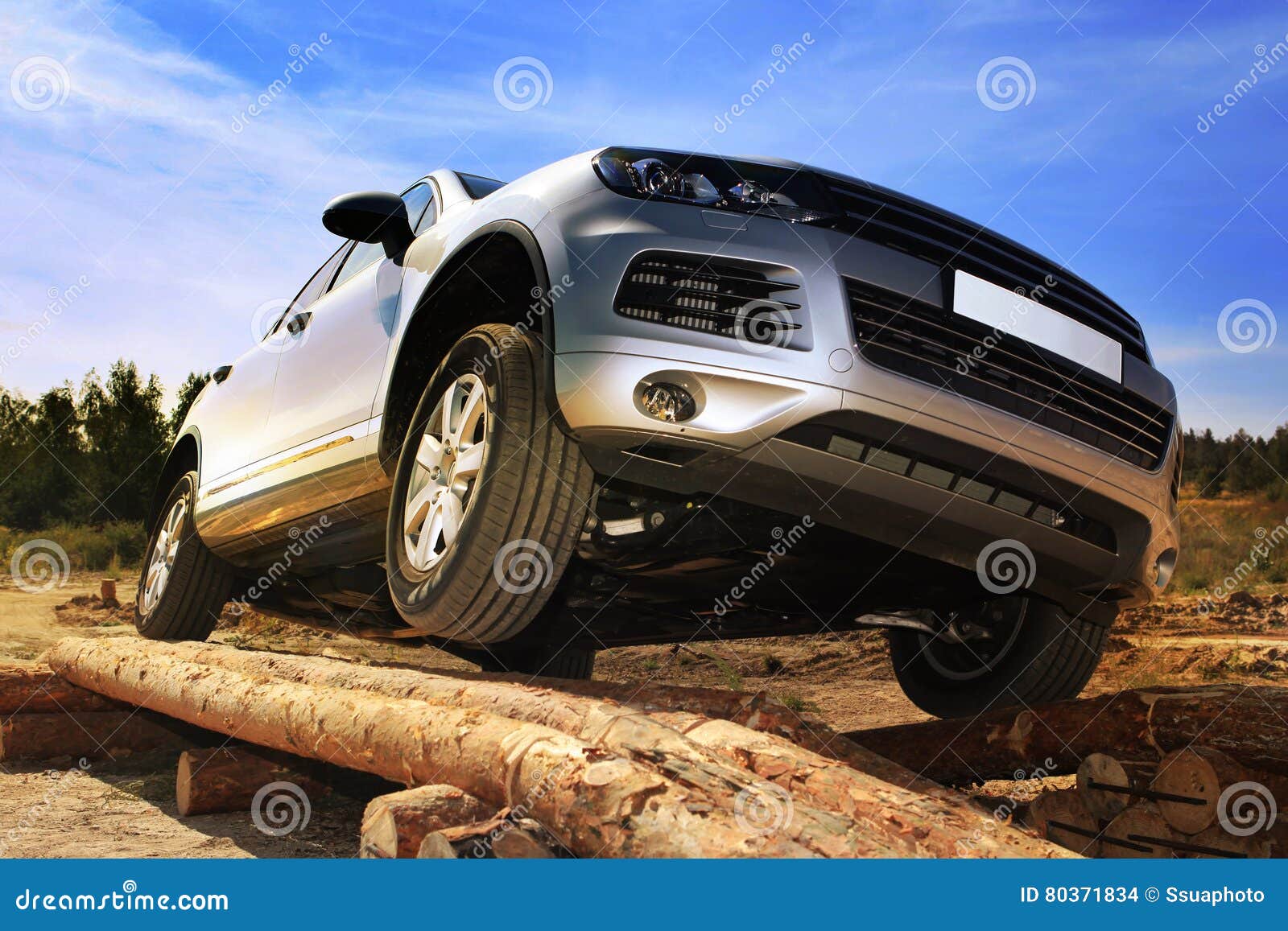 Test-drive of SUV stock photo. Image of offroader, power - 80371834