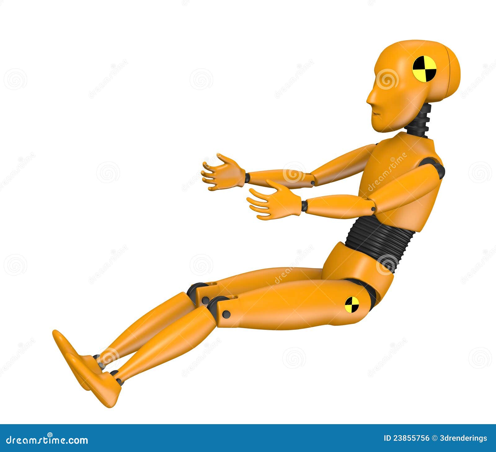Test dummy - child sitting stock illustration. Illustration of ...