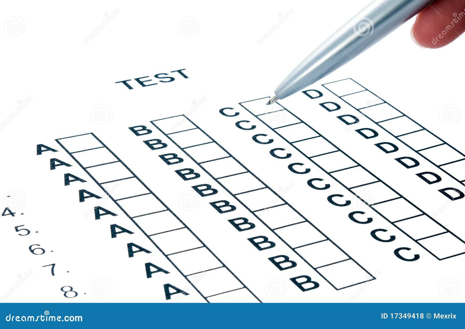 Test on exam stock photo. Image of correct, change, black - 17349418