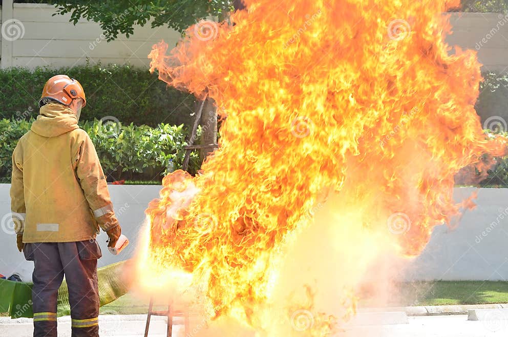 Test Explosion in a Kitchen Fire Stock Photo - Image of housefire ...