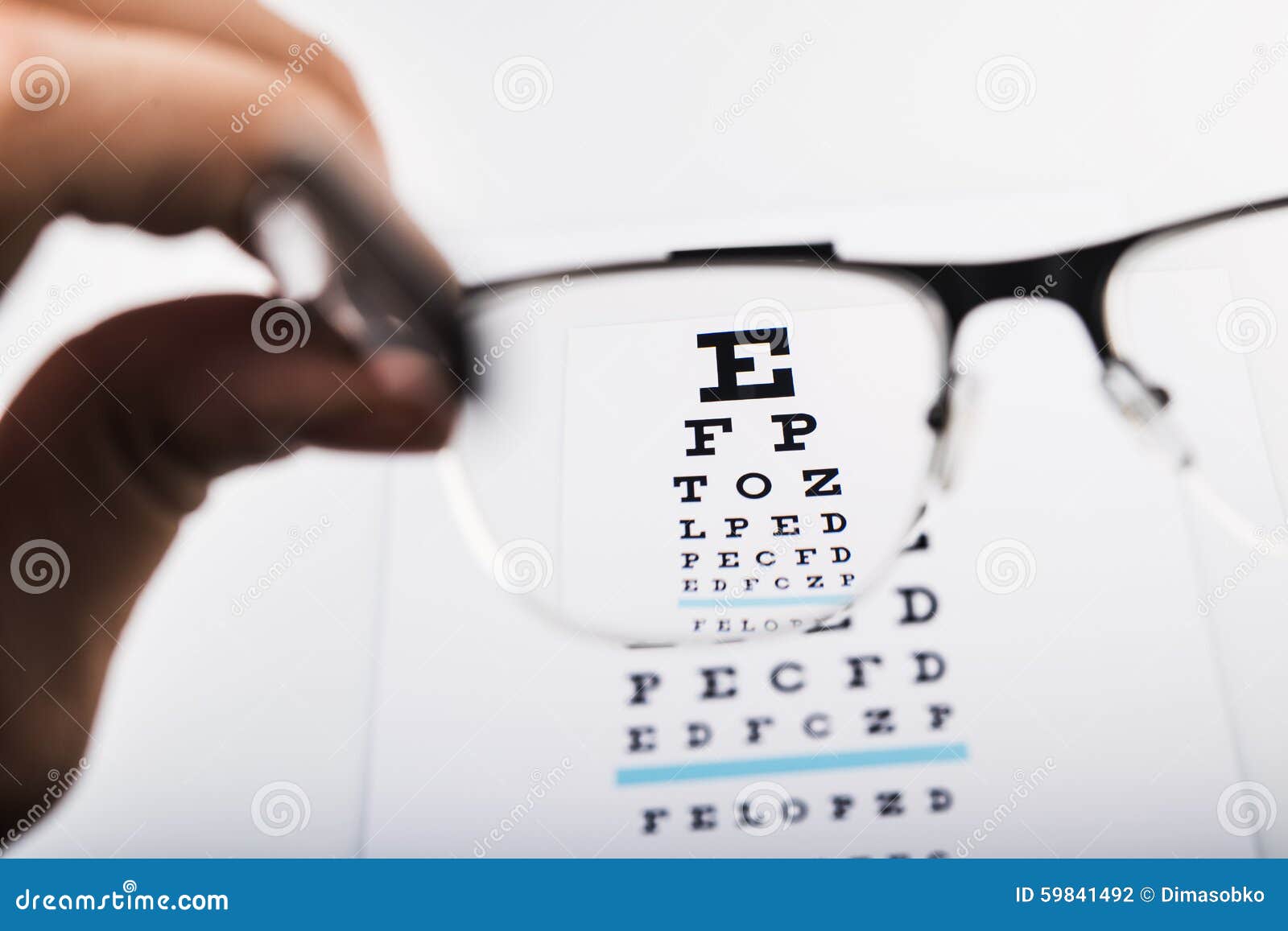 Test of eye glasses stock photo. Image of glasses, medical - 59841492