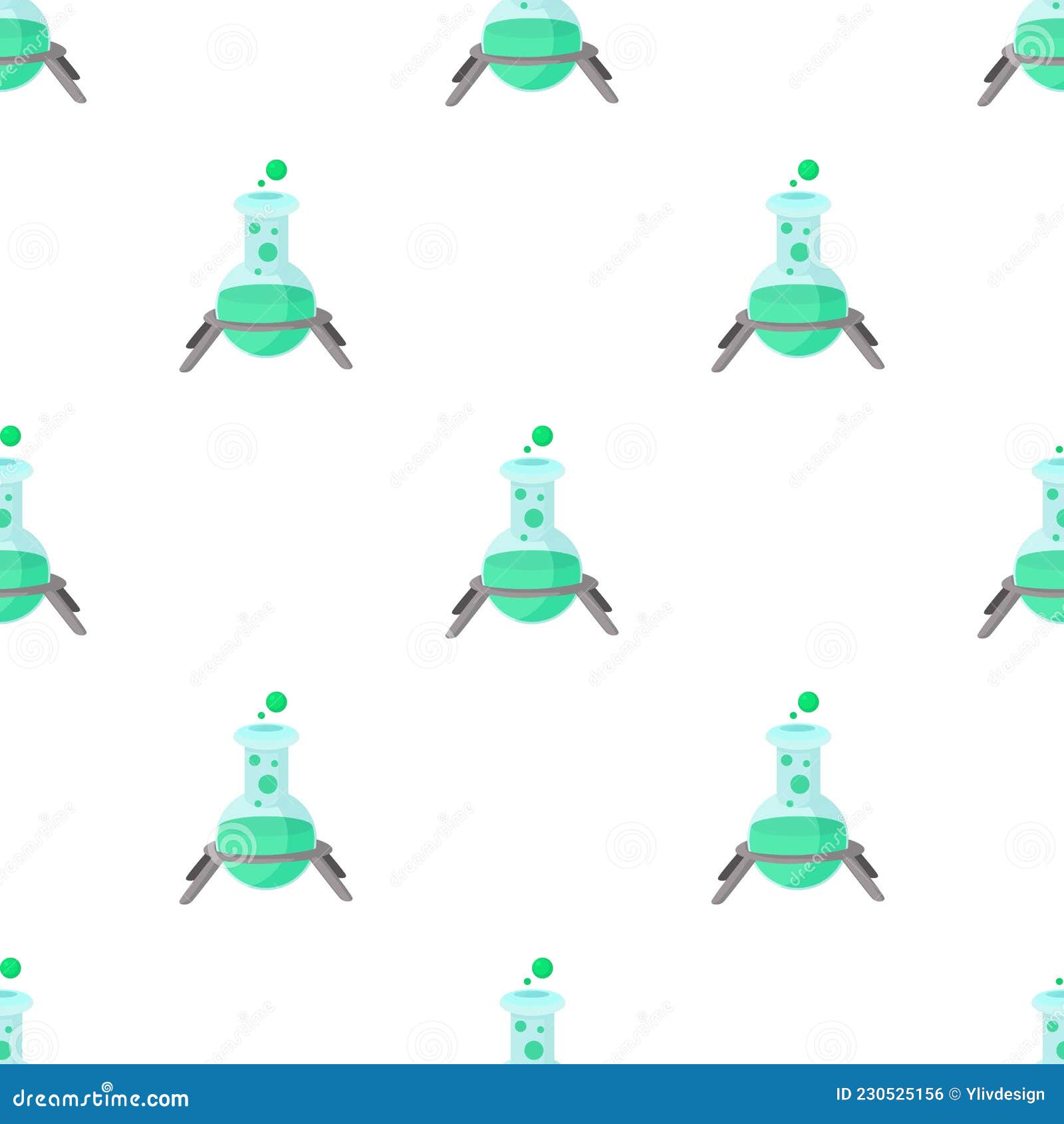 Test Flask Pattern Seamless Vector Stock Vector - Illustration of ...