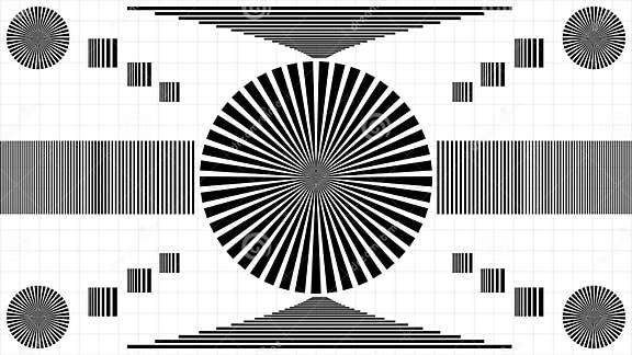 Test Focus Chart for Cameras Stock Illustration - Illustration of ...