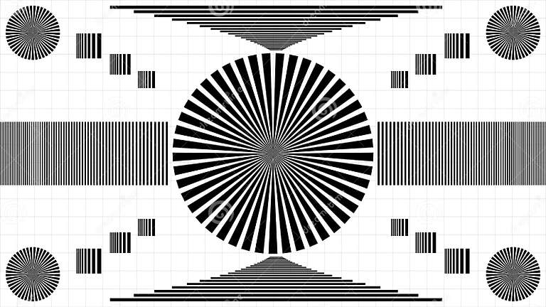Test Focus Chart for Cameras Stock Illustration - Illustration of ...