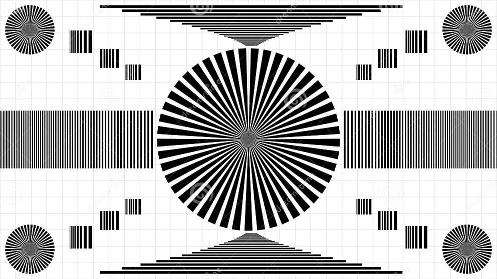 Test Focus Chart for Cameras Stock Illustration - Illustration of ...