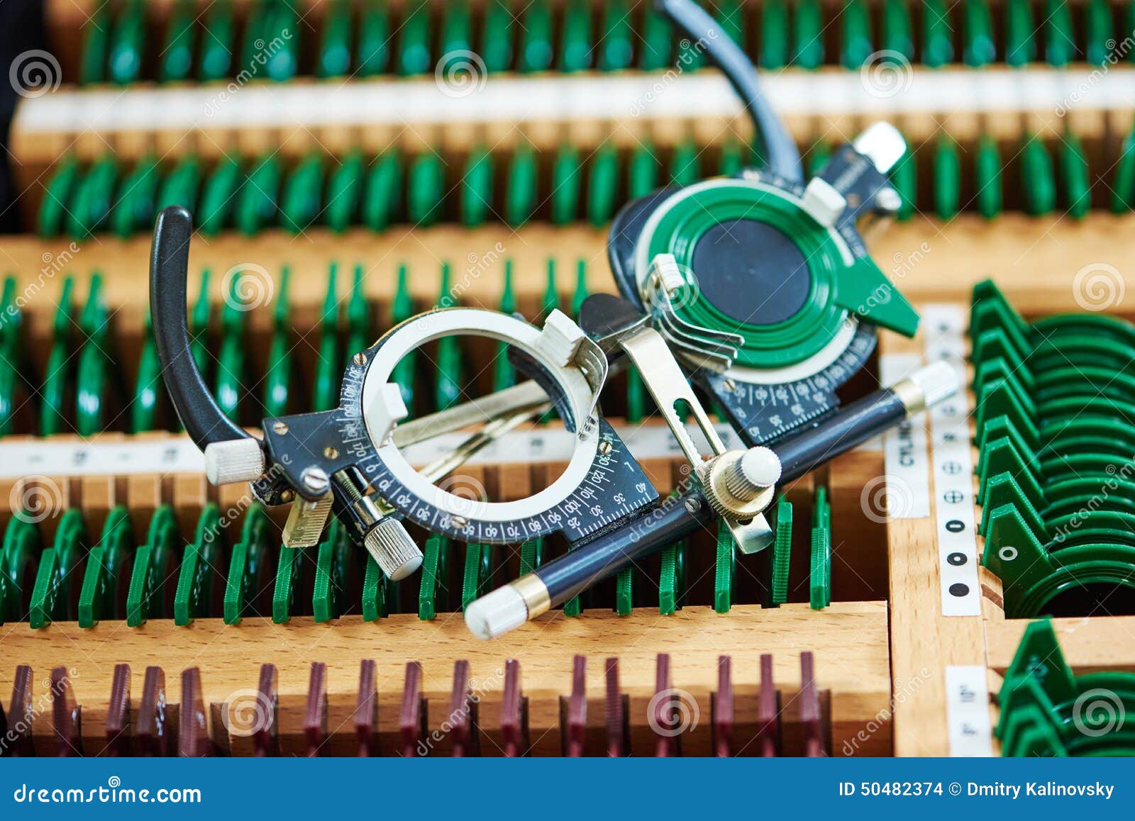 Test Glasses Phoropter for Eyesight Examinations Stock Photo - Image of ...