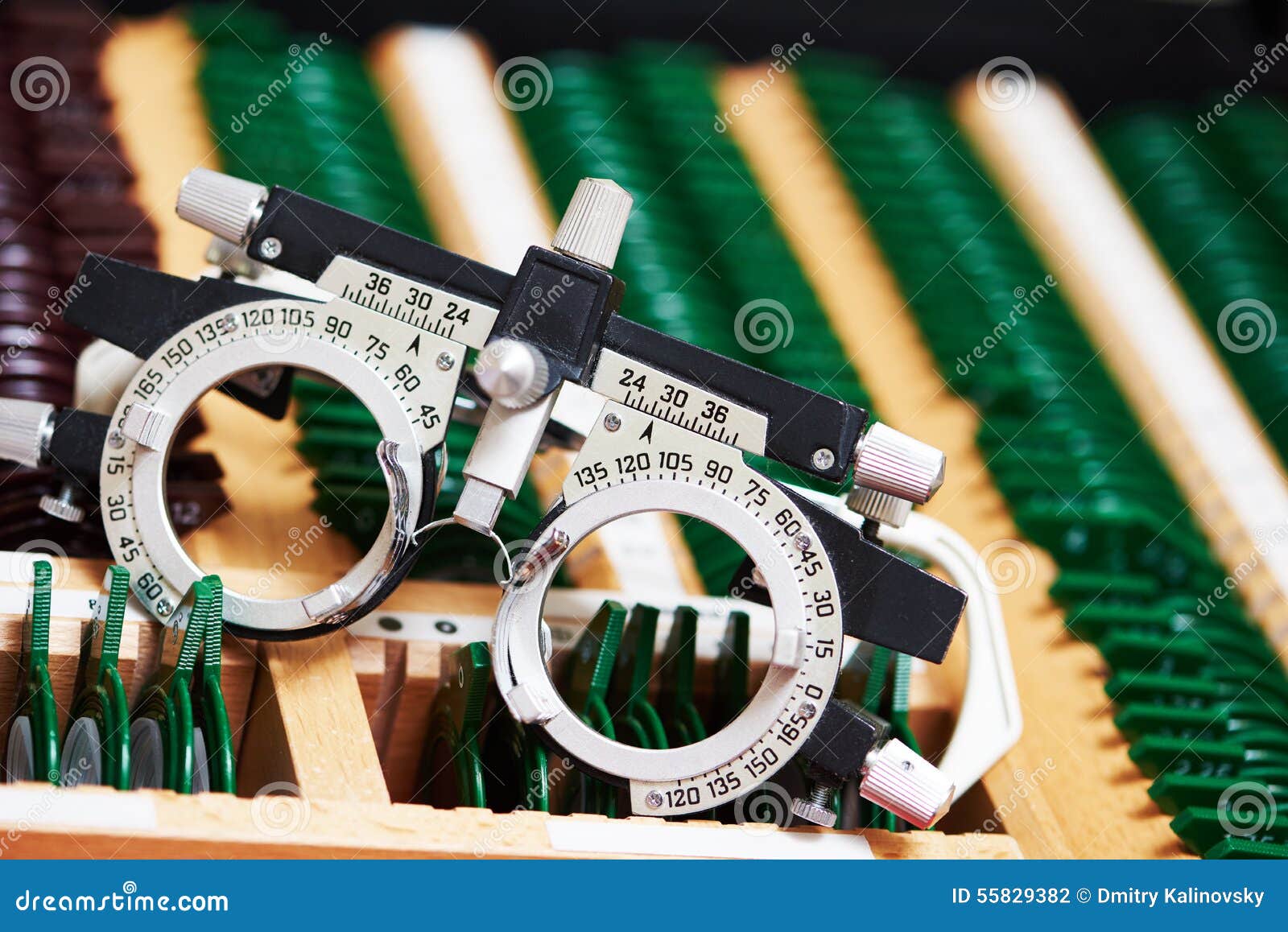 Test Glasses Phoropter for Eyesight Examinations Stock Photo - Image of ...