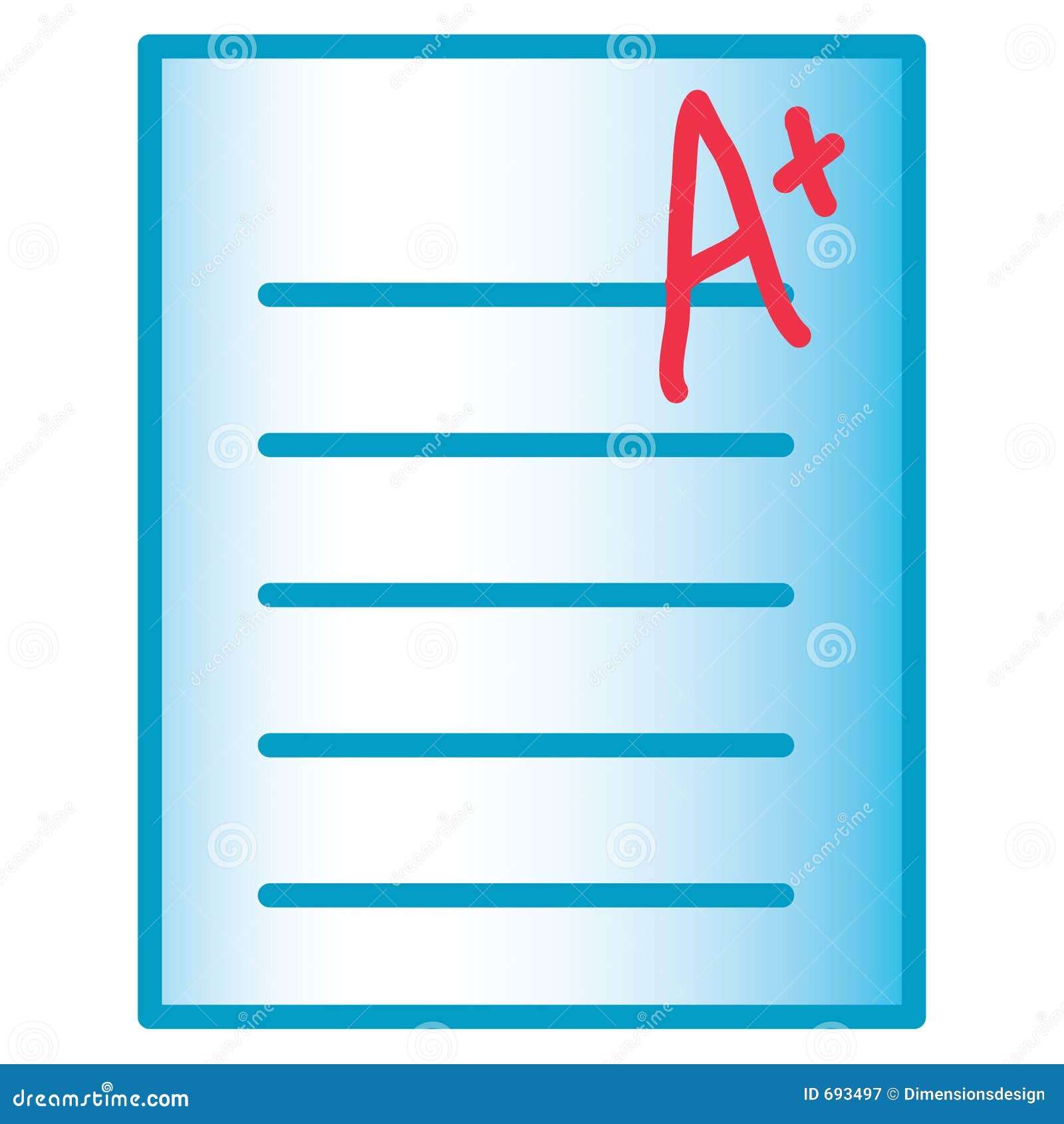 Test icon stock vector. Illustration of school, educate - 693497