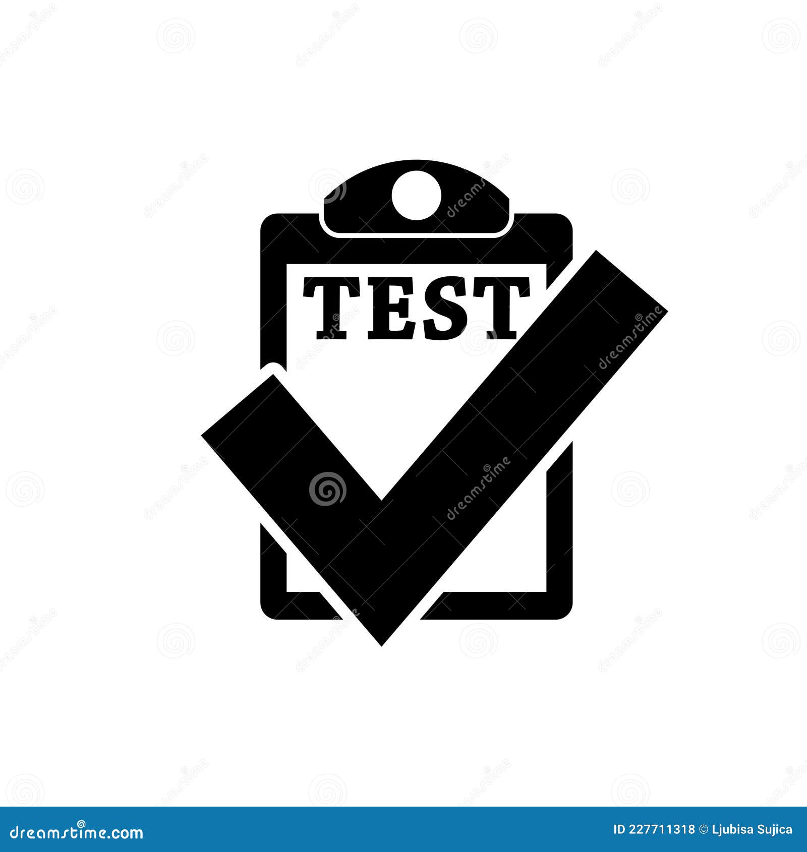 Test Icon Isolated on White Background Stock Vector - Illustration of ...