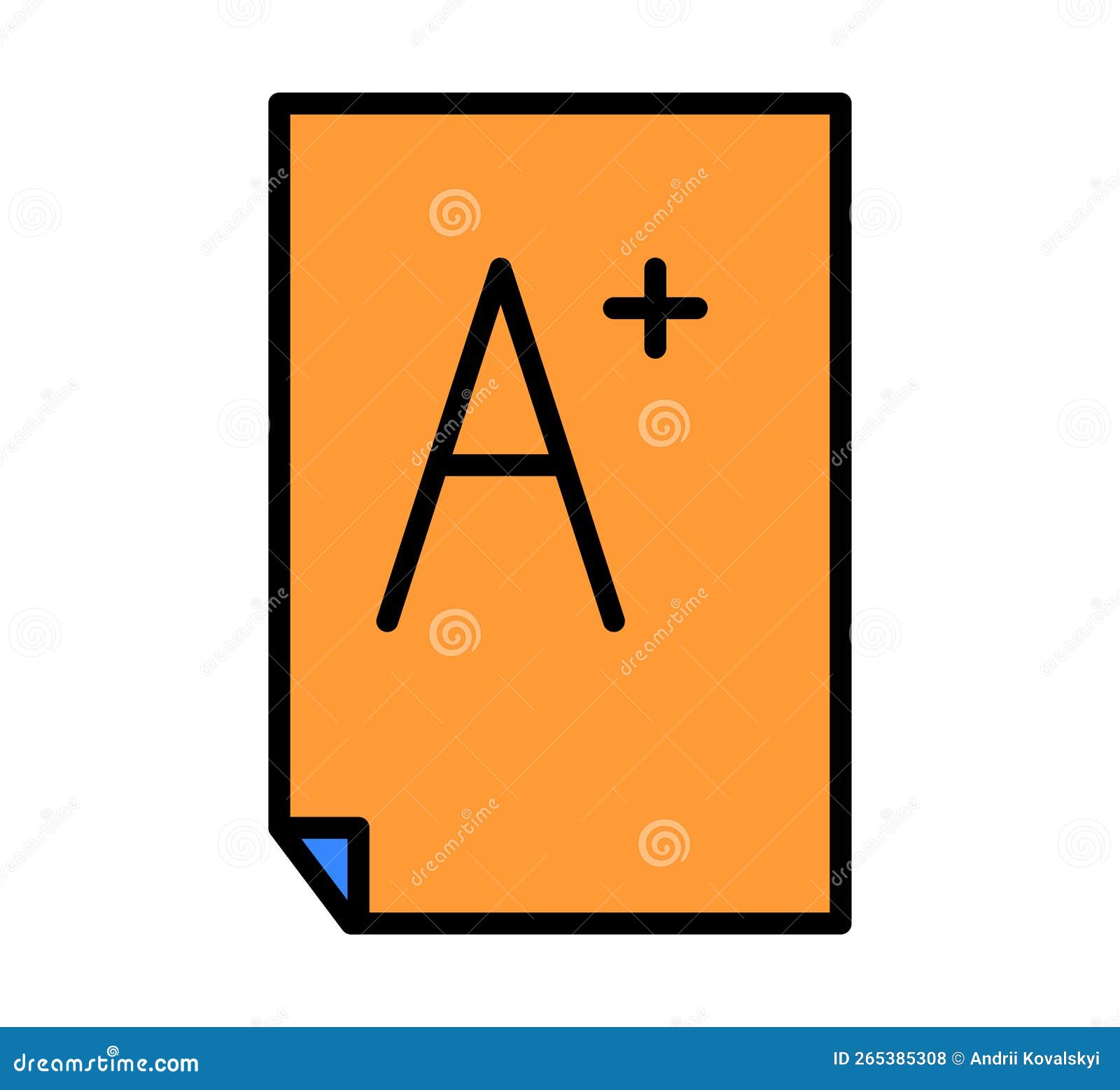 Test Icon with a Score. Vector Illustration Stock Illustration ...