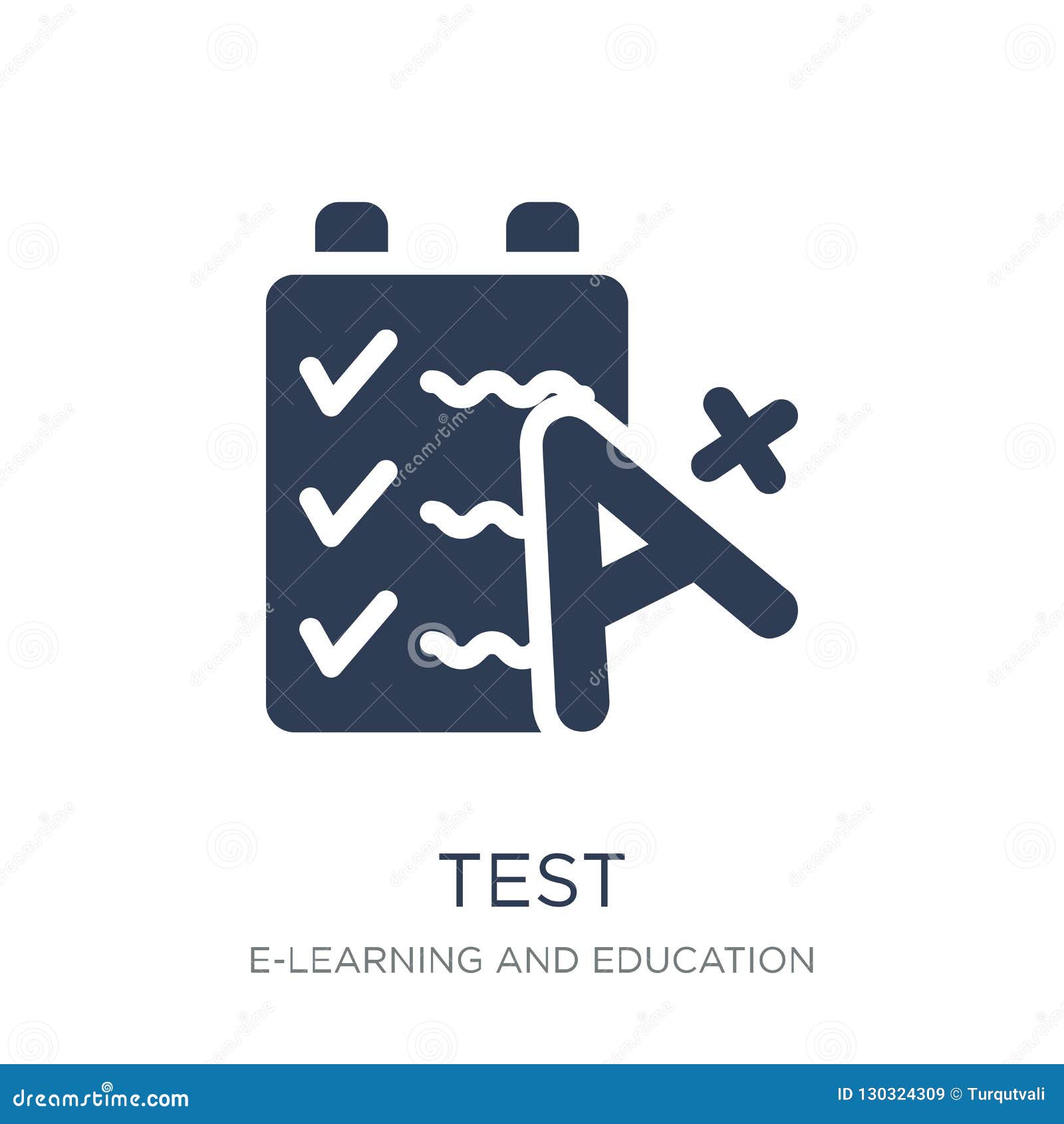 Test Icon. Trendy Flat Vector Test Icon on White Background from Stock ...