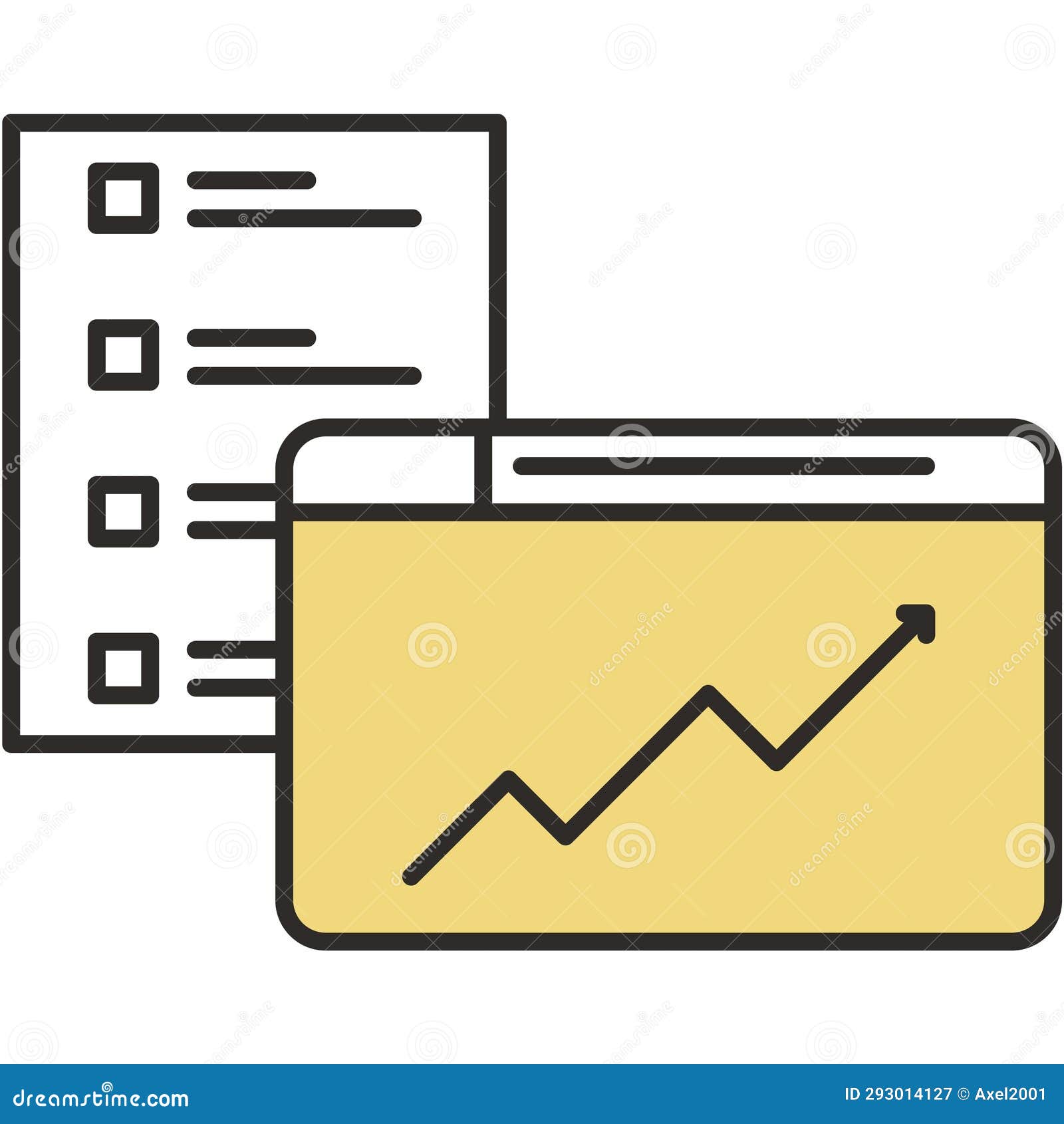 Test Icon with Vector Check List and Report Stock Illustration ...