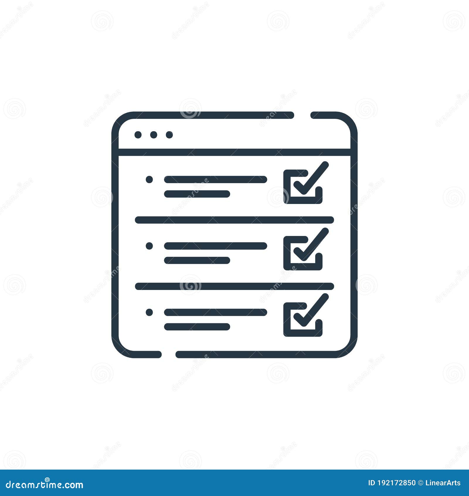 Test Icon Vector from Digital Learning Concept. Thin Line Illustration ...