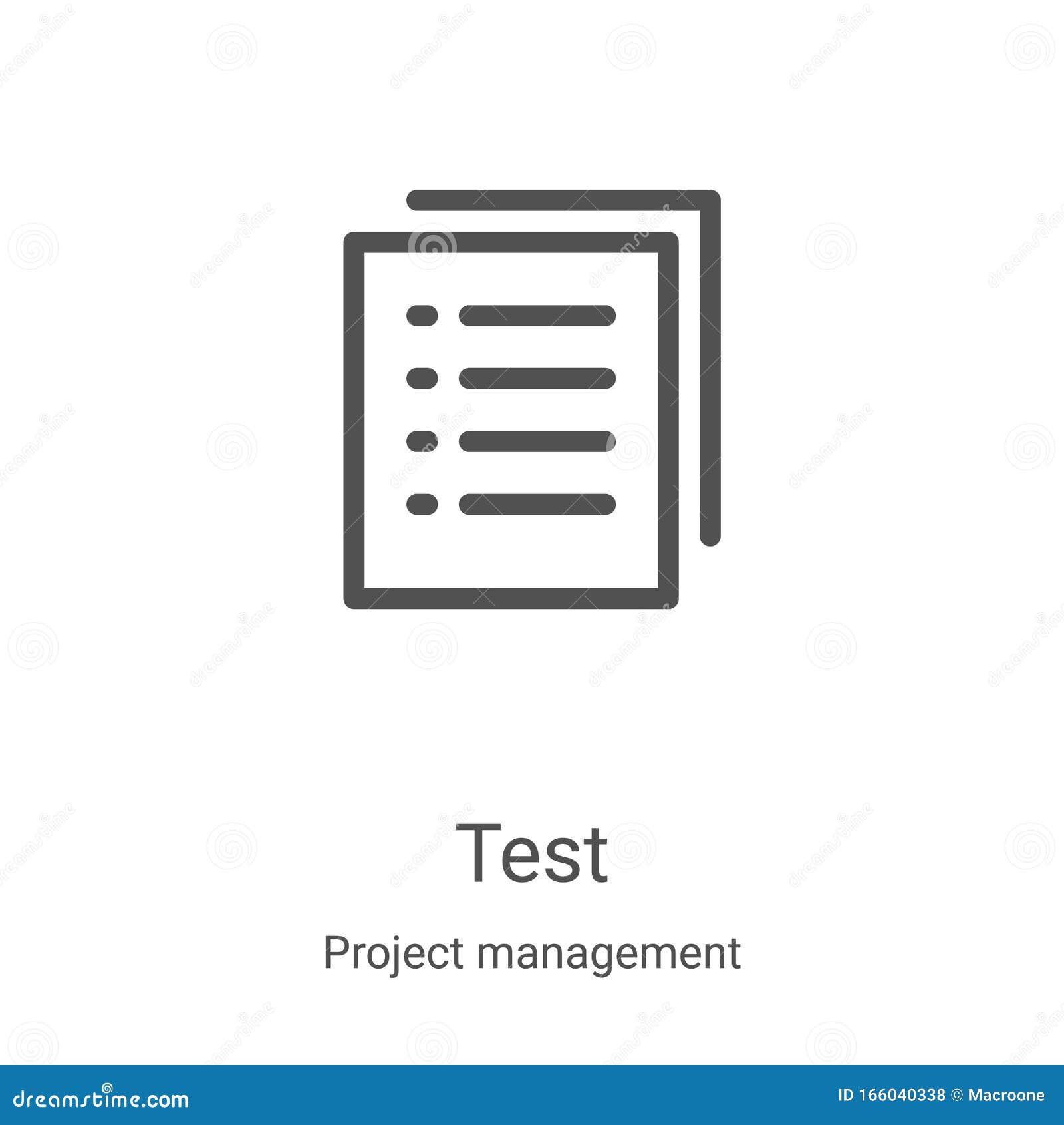Test Icon Vector from Project Management Collection. Thin Line Test ...