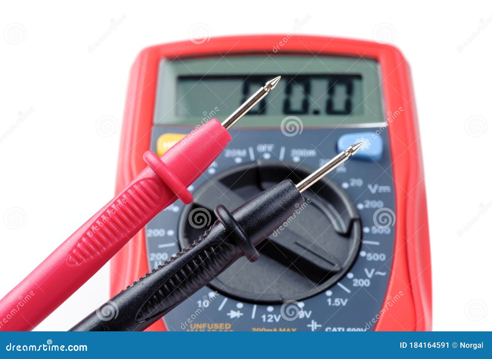 Test leads of multimeter stock image. Image of engineer - 184164591