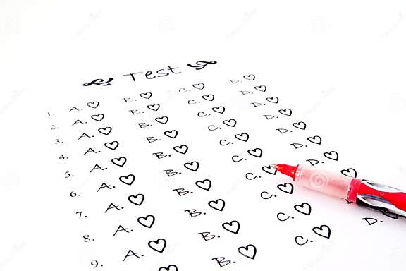 The test list and red pen stock photo. Image of exam - 24538860