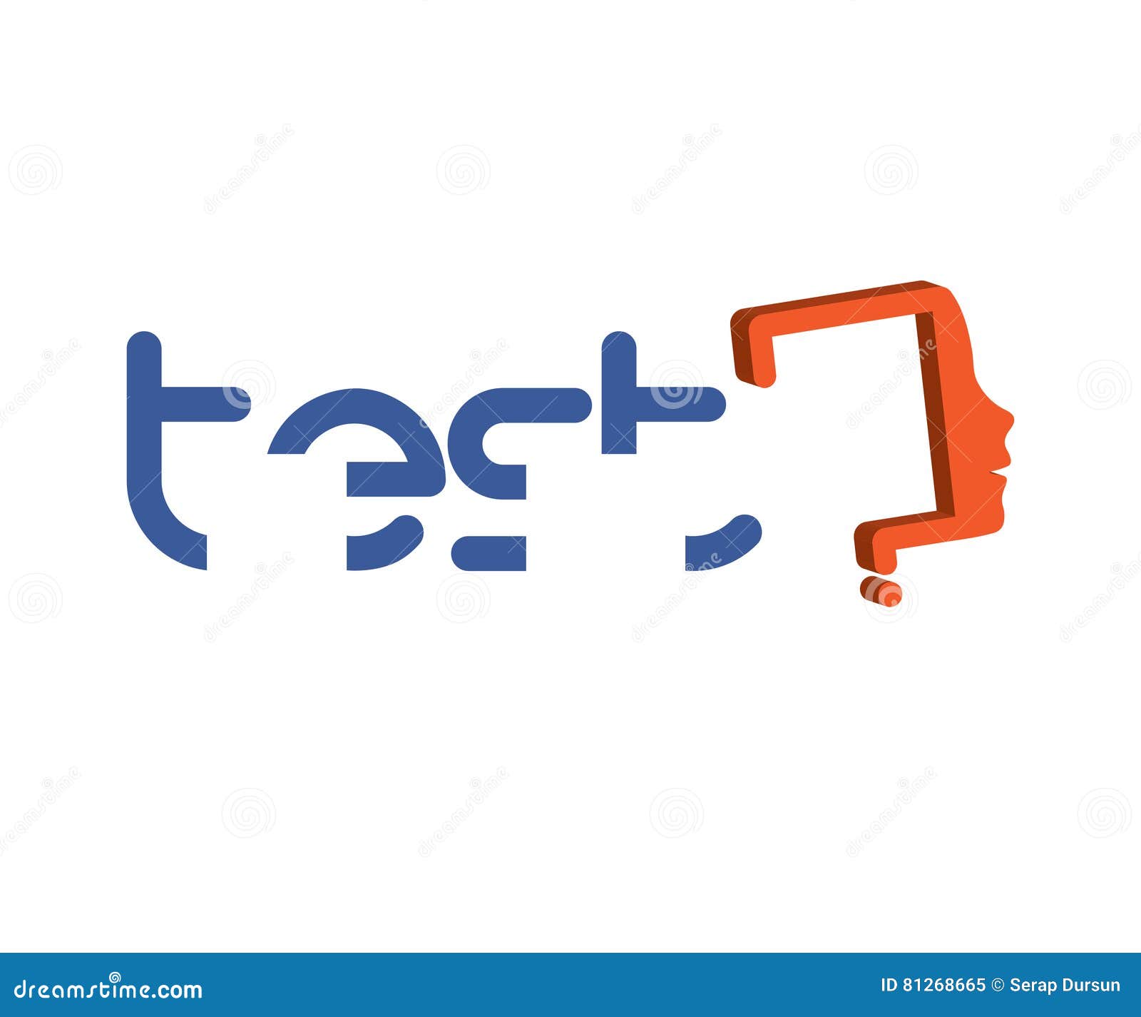 Test Logo Design stock vector. Illustration of choose - 81268665