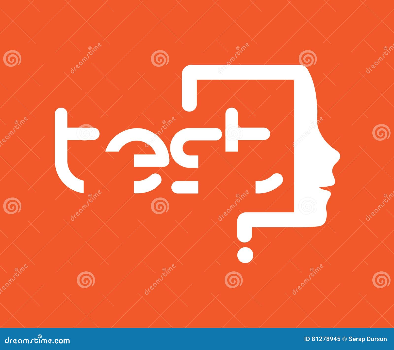 Test Logo Design stock illustration. Illustration of customer - 81278945