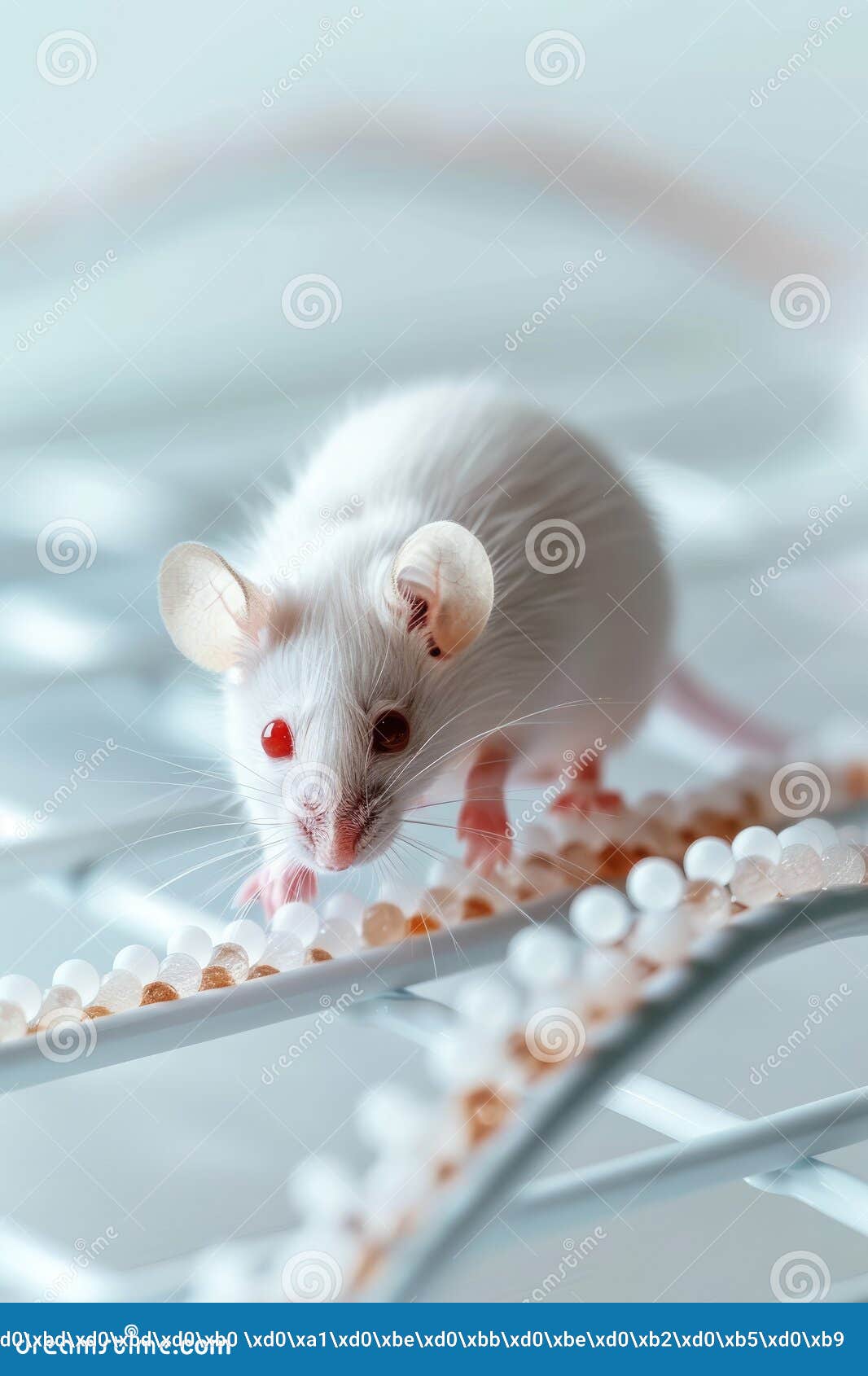 Test Mouse in the Laboratory. Selective Focus Stock Image - Image of ...