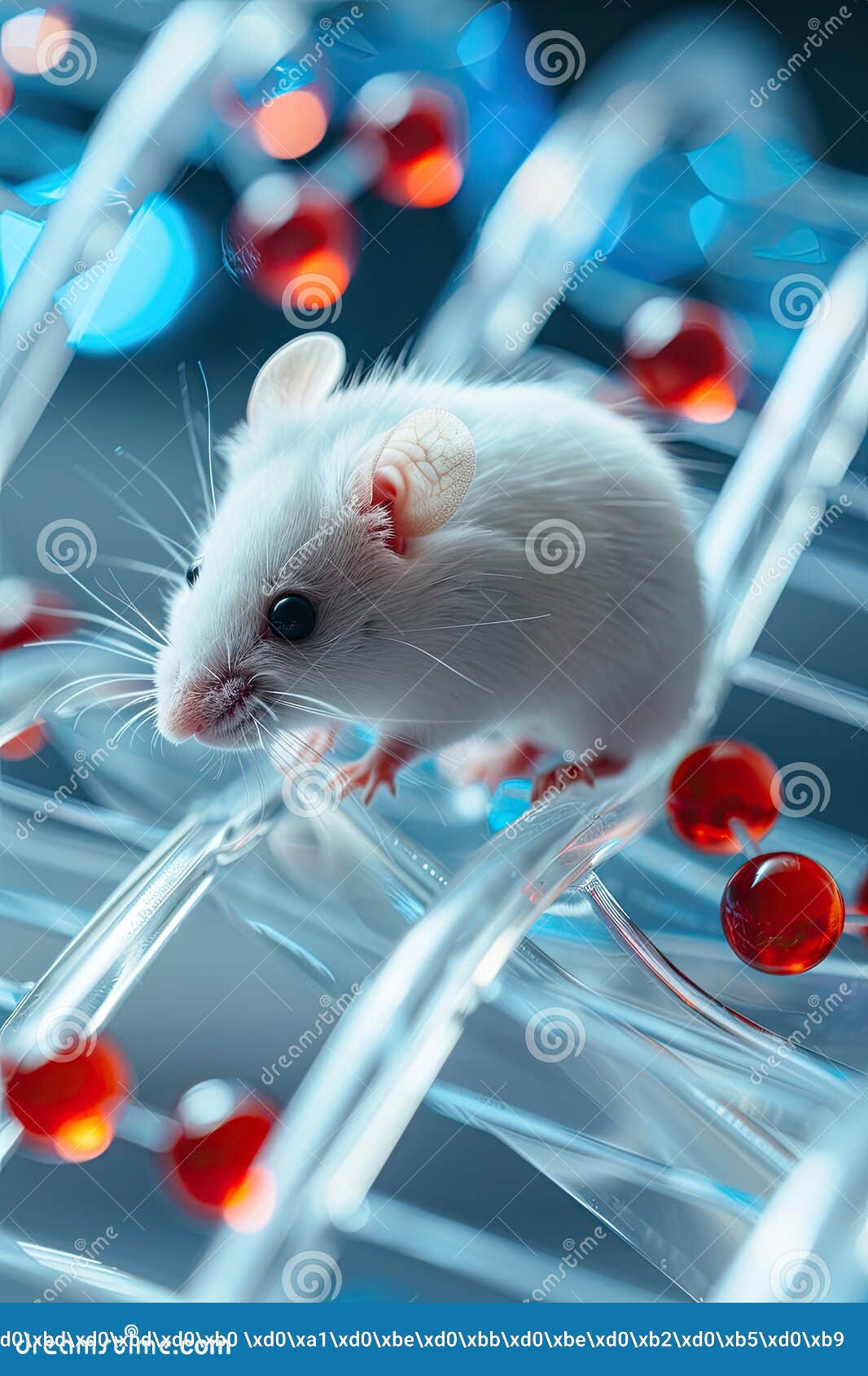 Test Mouse in the Laboratory. Selective Focus Stock Image - Image of ...