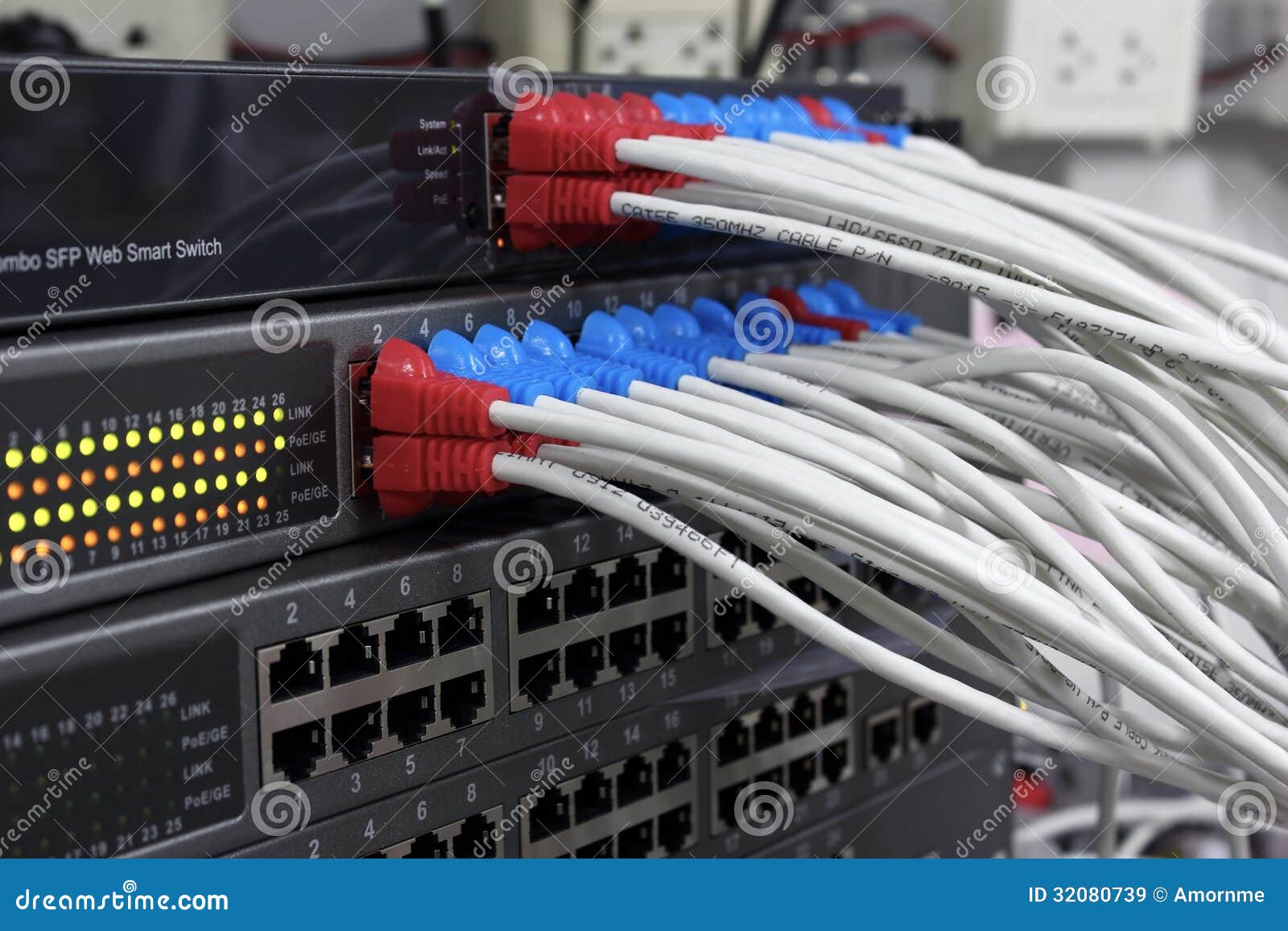 Test network stock image. Image of optic, plug, telecommunications ...