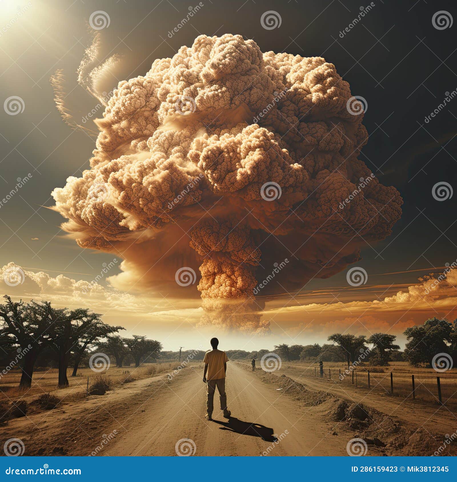 Test and Nuclear Explosion Test. Stock Illustration - Illustration of ...