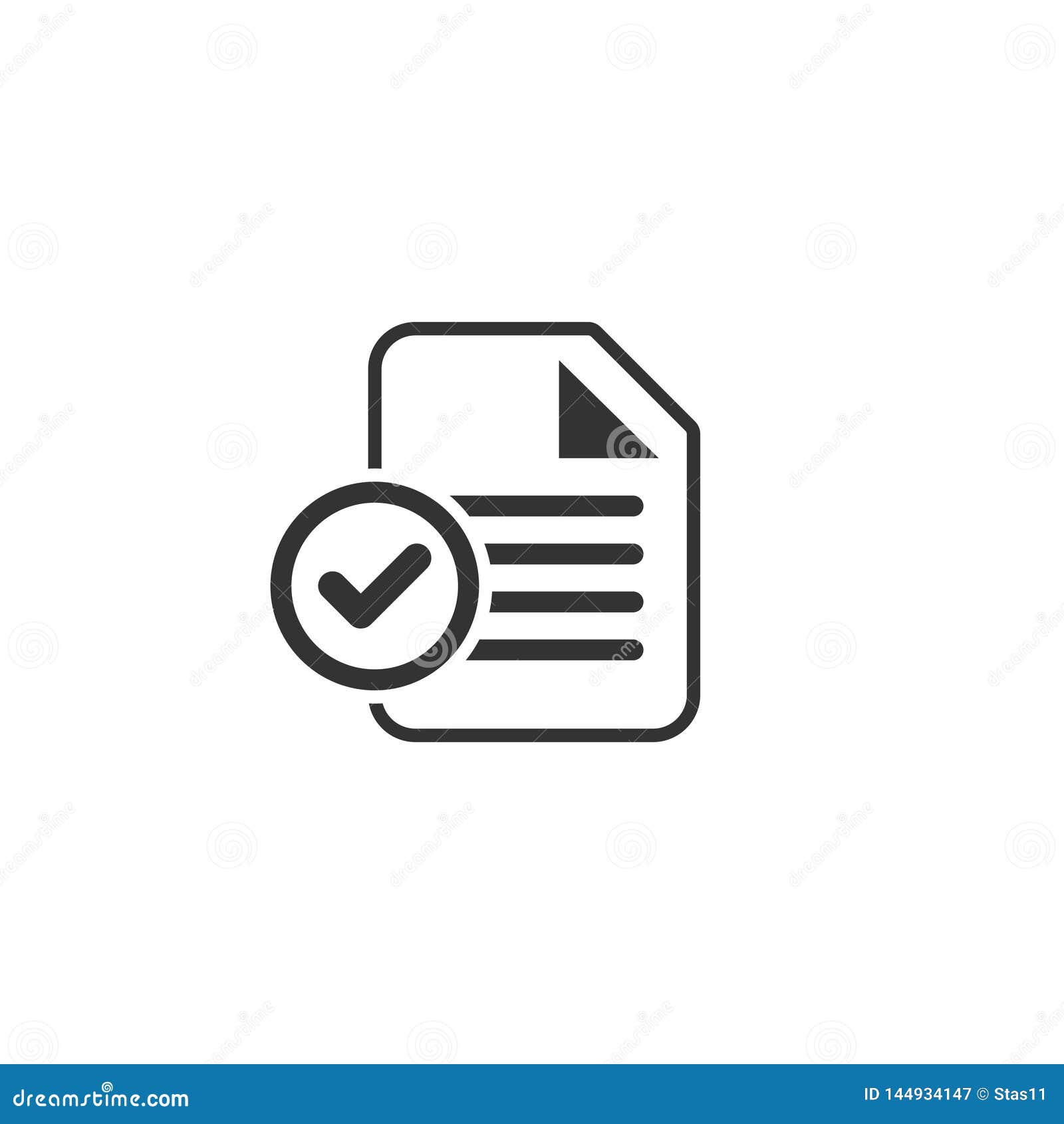 Test Paper Icon in Simple Design. Vector Illustration Stock Vector ...