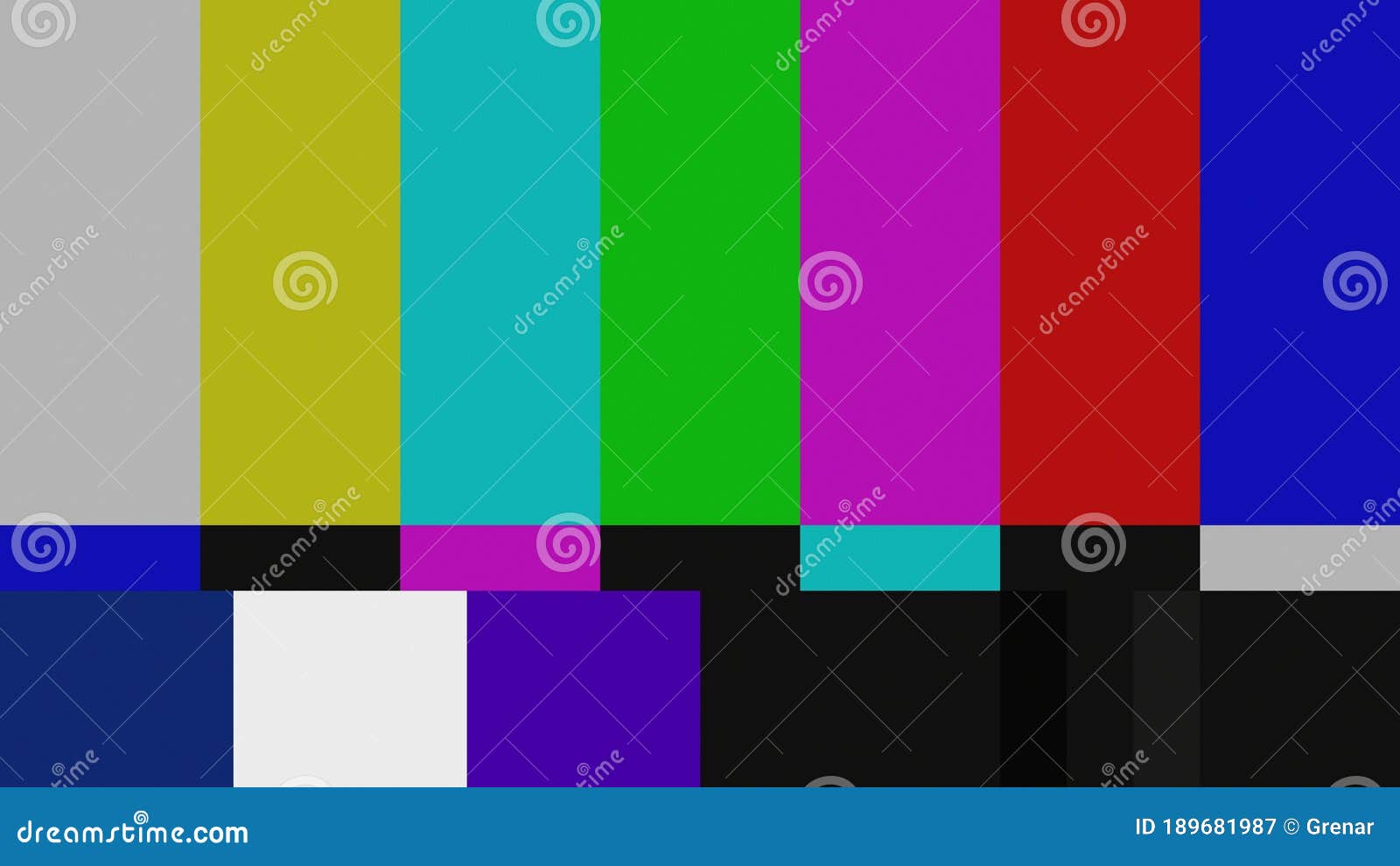 Test pattern NTSC simple stock illustration. Illustration of error ...
