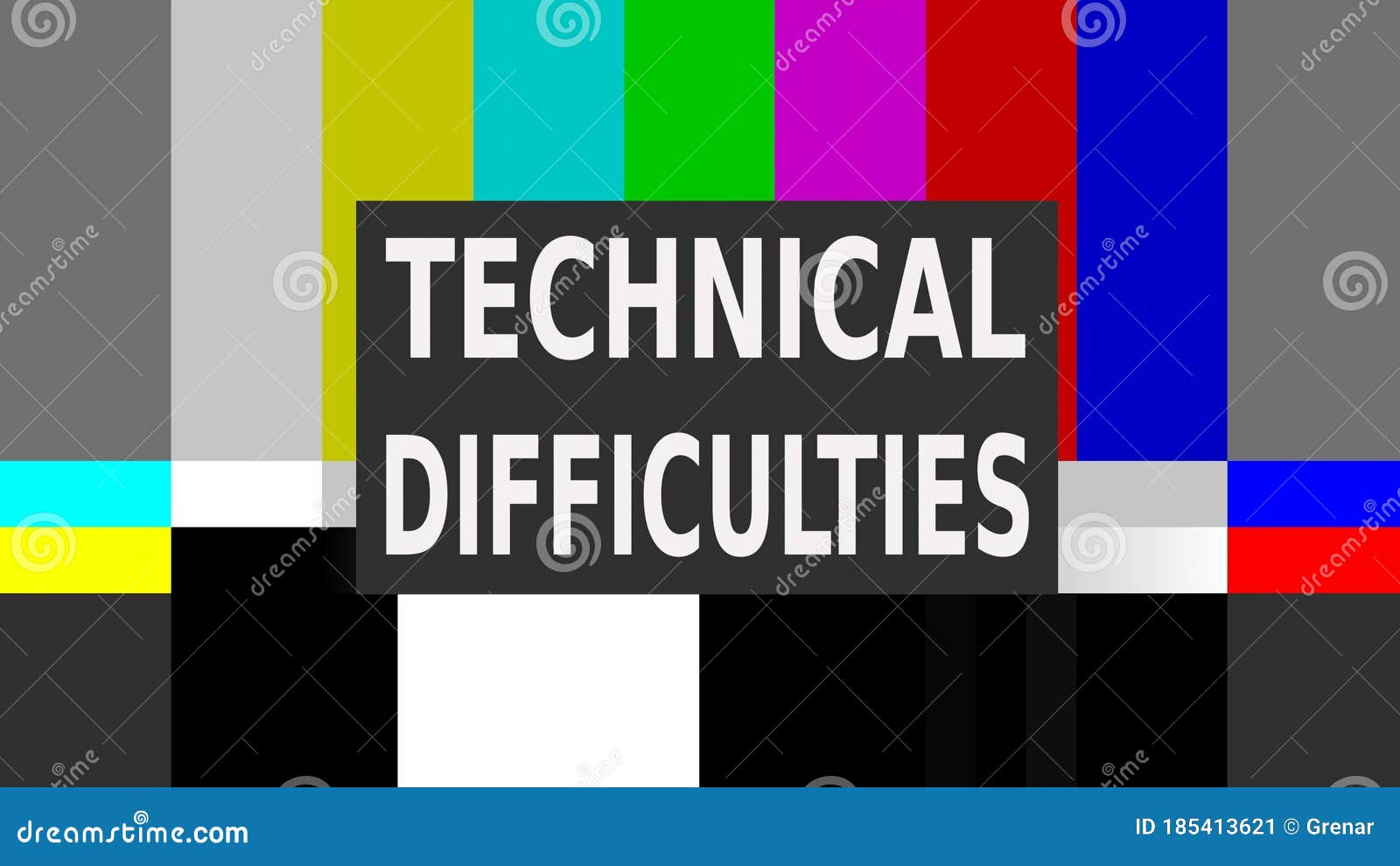 Technical Difficulties Clean Stock Illustration - Illustration of ...