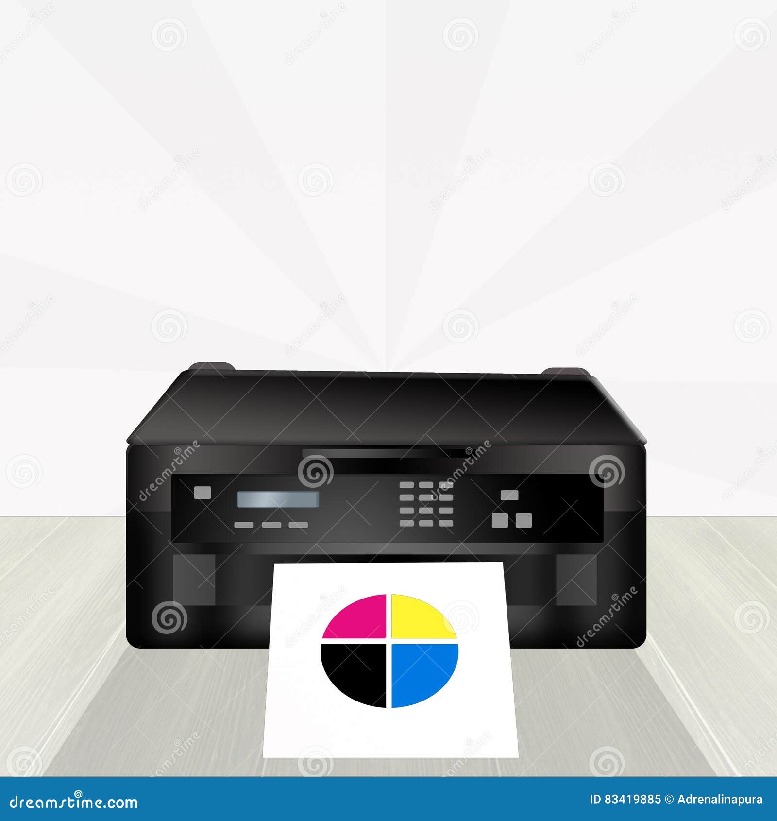 Test the printer color stock illustration. Illustration of test - 83419885