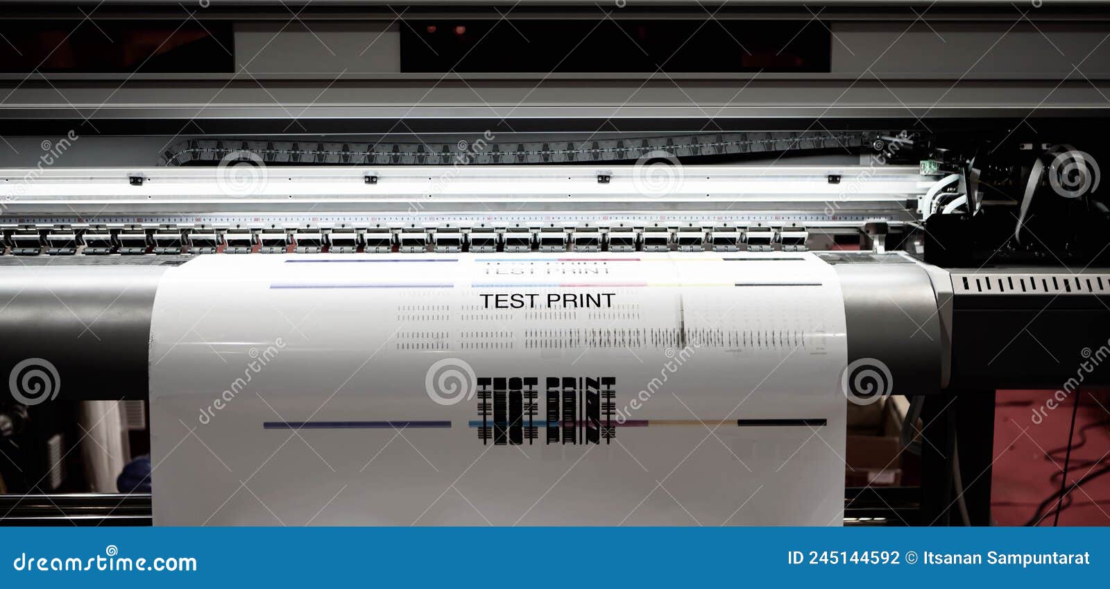 Test Printing Inkjet Printer Stock Photo - Image of color, plastic ...