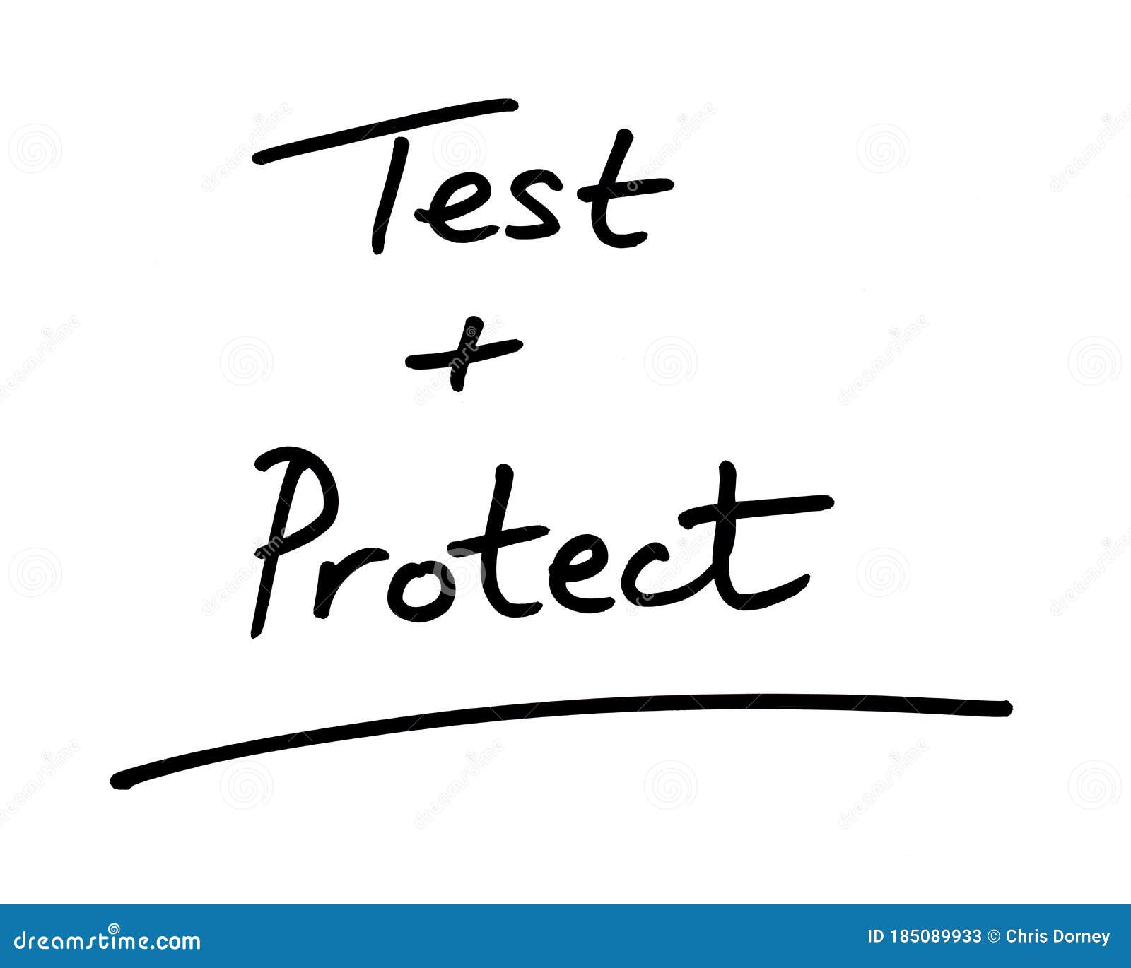 Test and Protect stock illustration. Illustration of reminder - 185089933