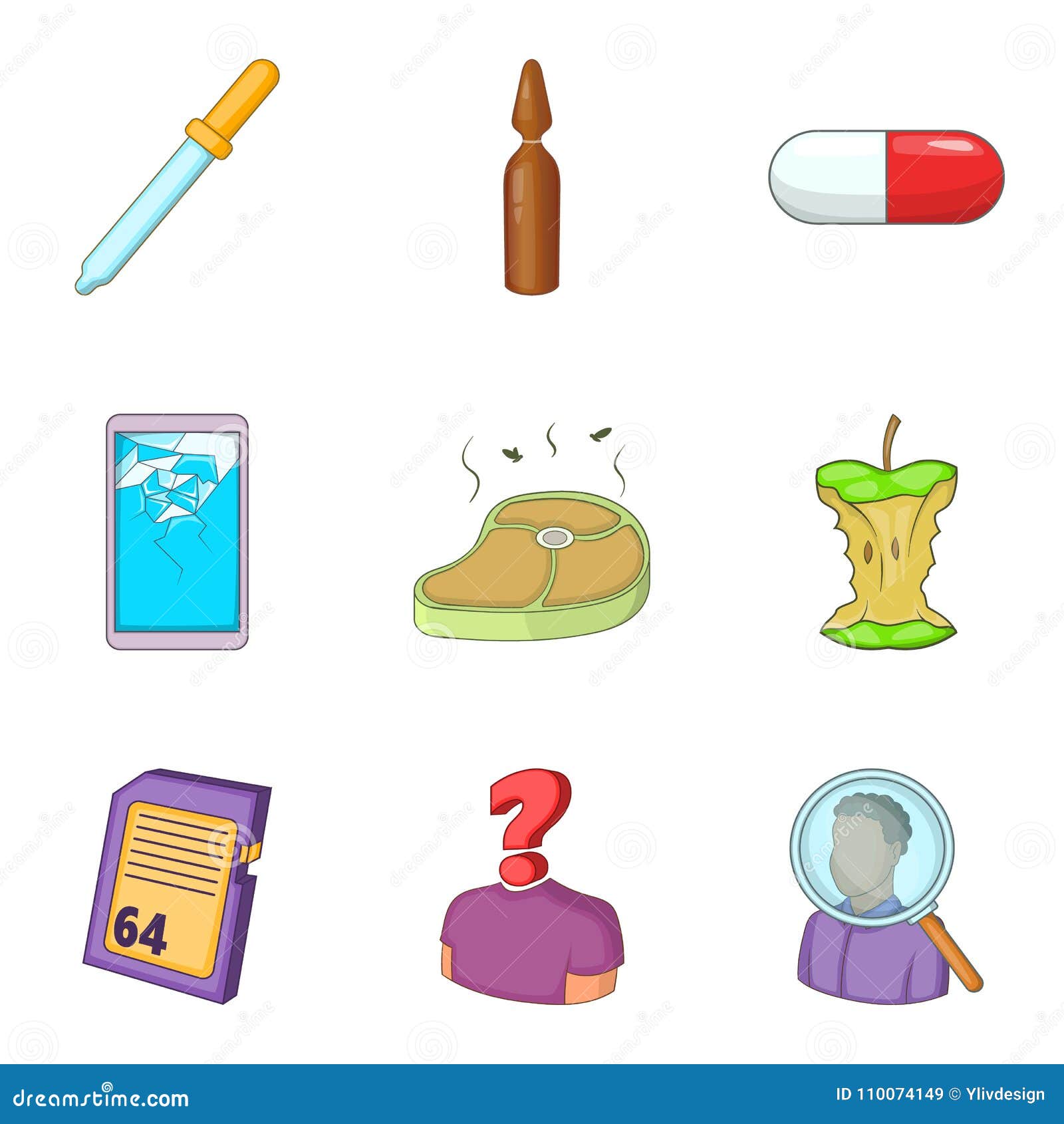 Test of the Quality Icons Set, Cartoon Style Stock Vector ... Test of the Quality Icons Set, Cartoon Style Stock Vector ...