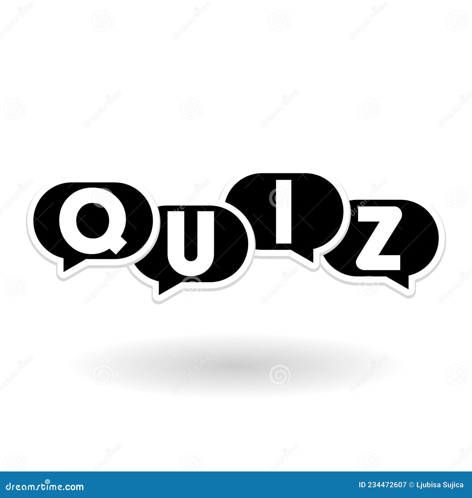 Test Quiz Icon On White Background. Simple Element Illustration From UI ...