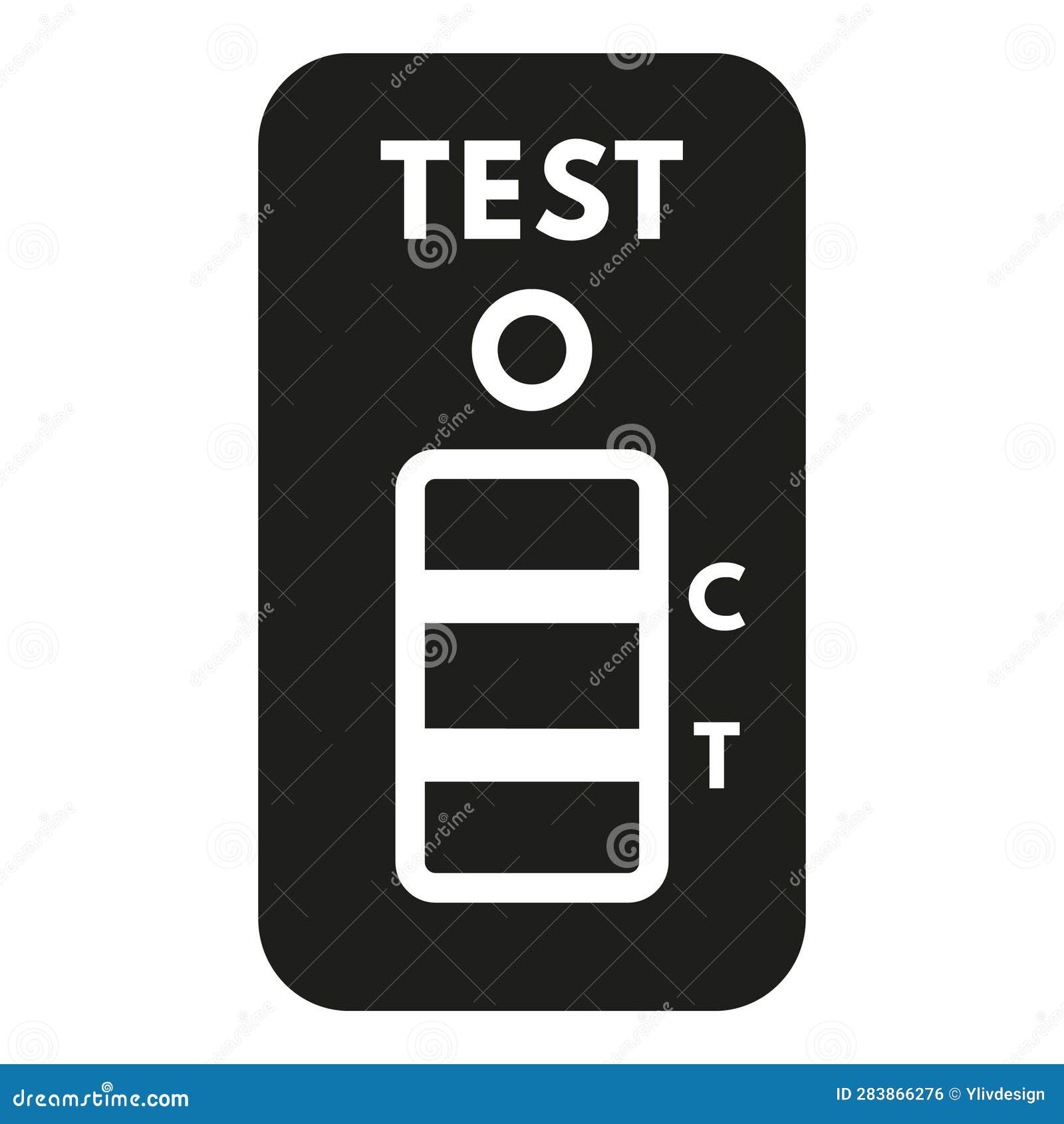 Test Rapid Icon Simple Vector. Clinic Kit Stock Illustration ...