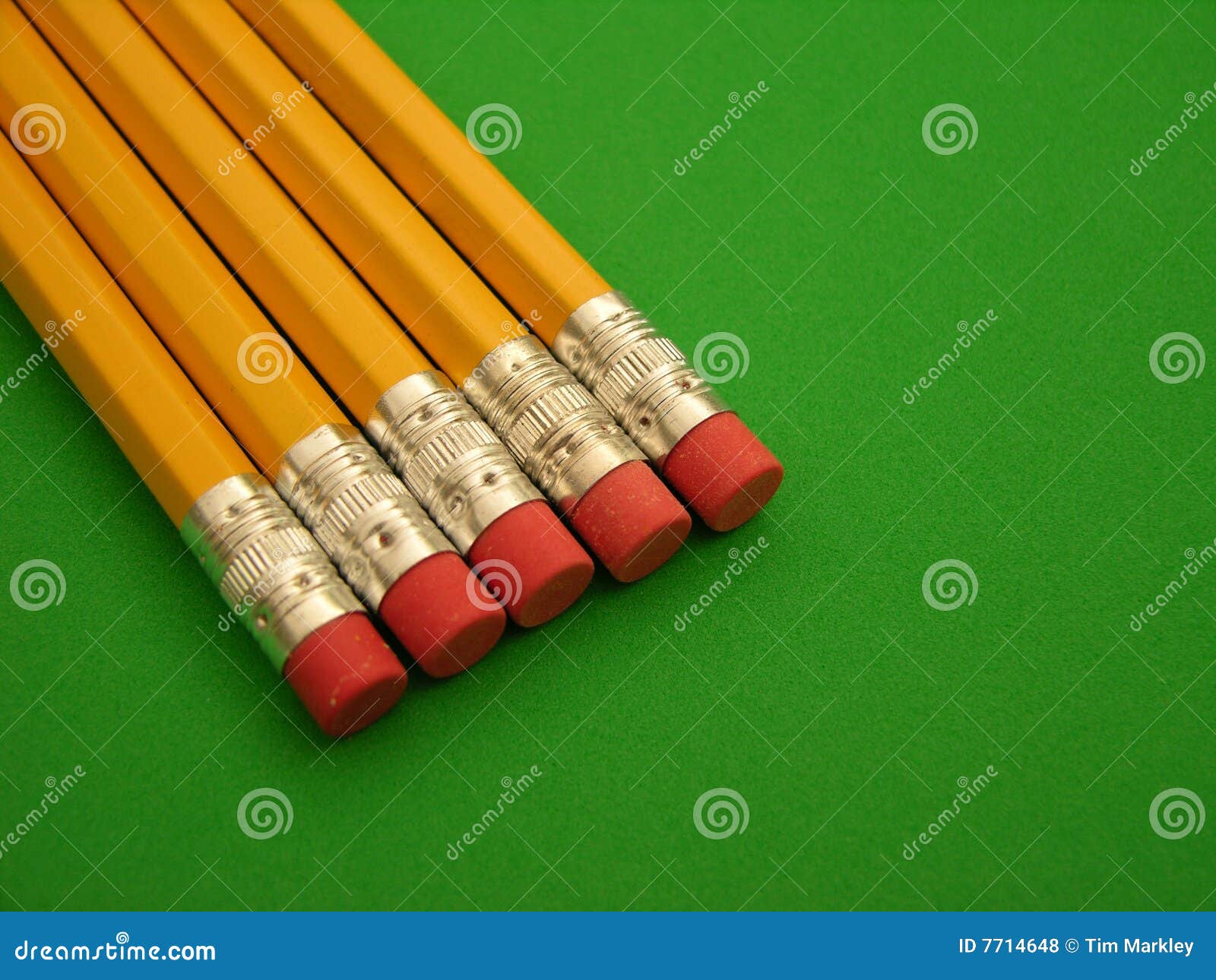 Test ready stock photo. Image of yellow, closeup, pencils - 7714648