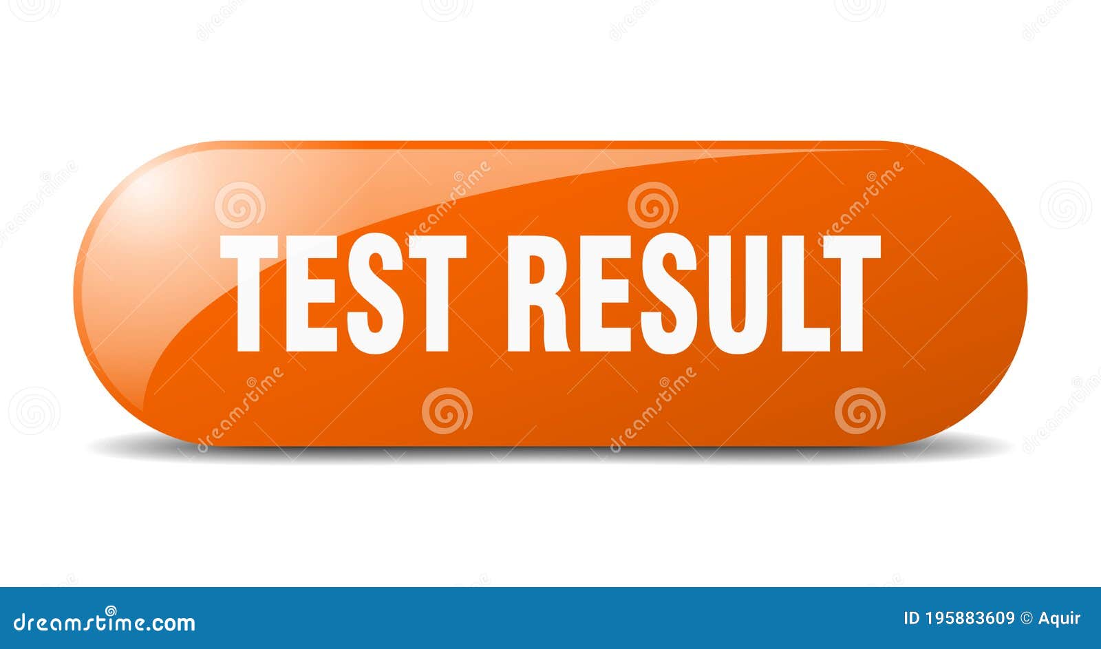 Test Result Button. Sticker. Banner. Rounded Glass Sign Stock Vector ...