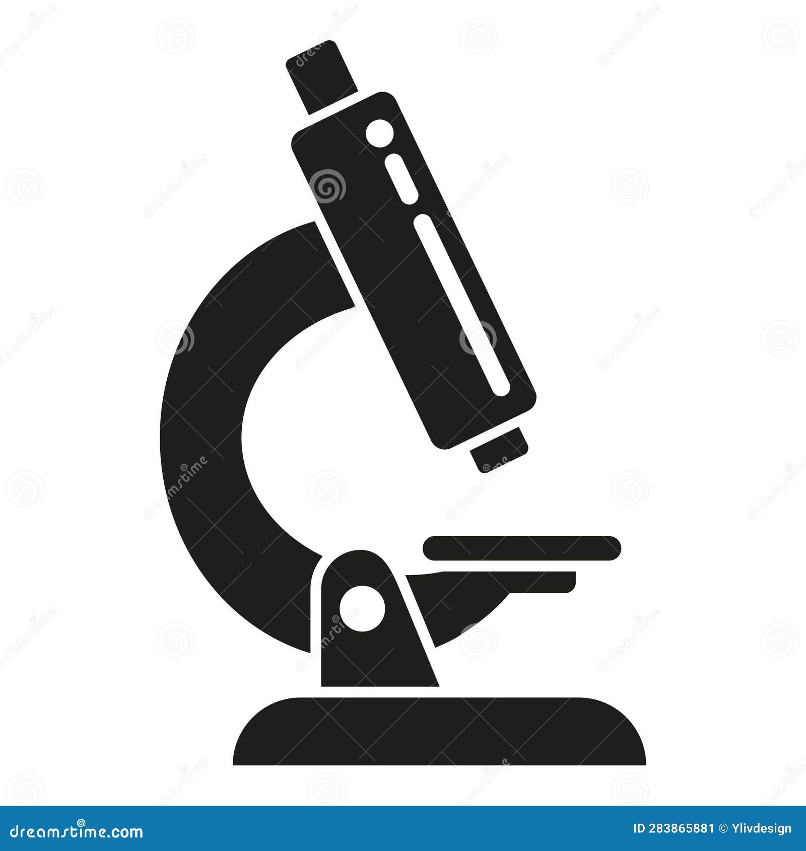 Test Result Microscope Icon Simple Vector. Medical Lab Stock Vector ...