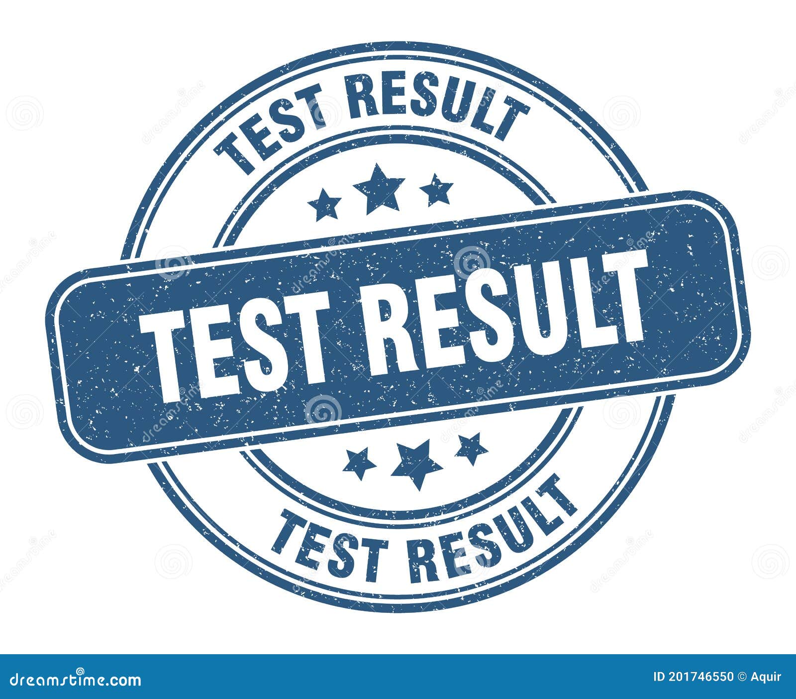 Test Result Stamp. Test Result Label. Round Grunge Sign Stock Vector ...