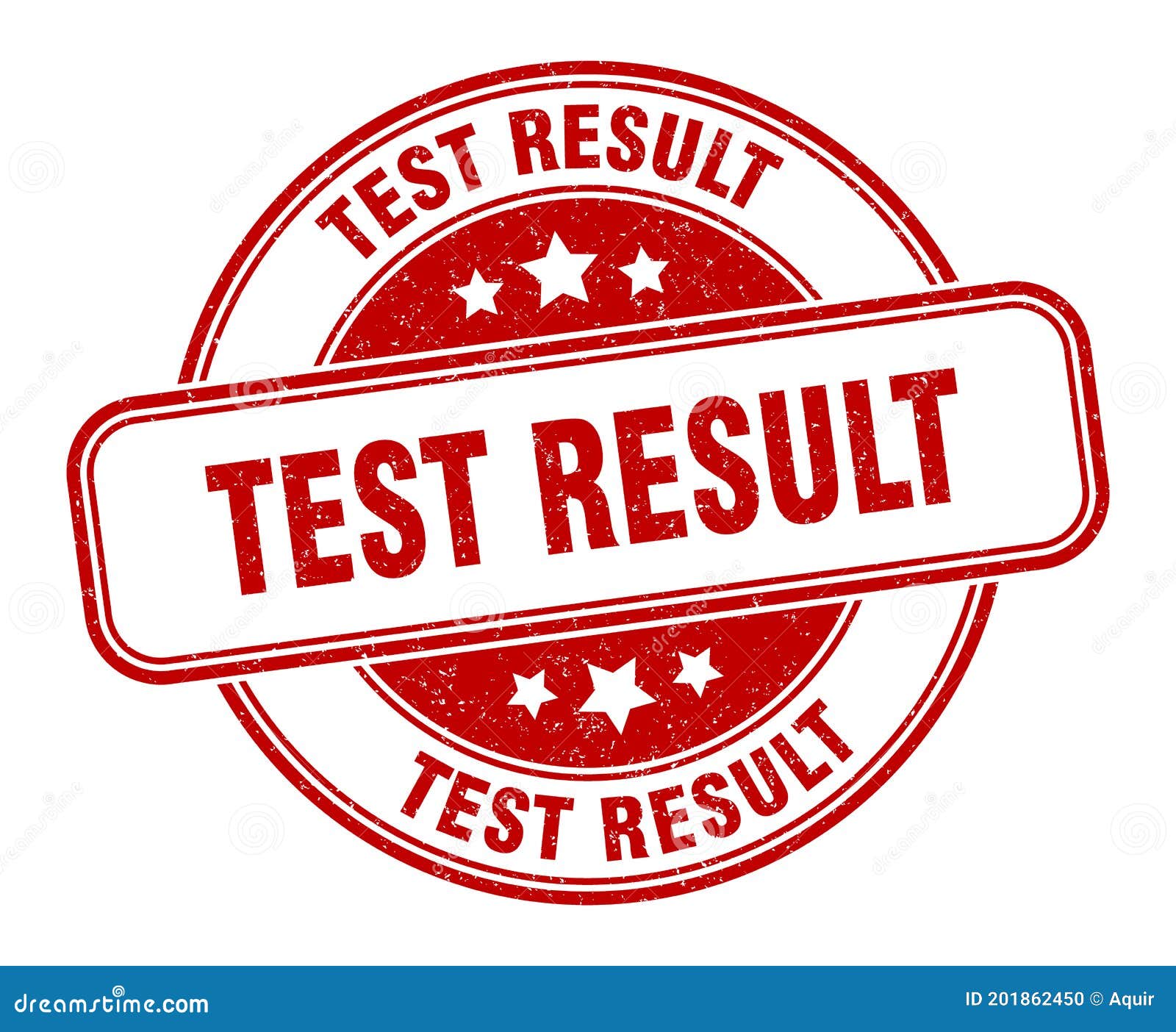 Test Result Stamp. Test Result Label. Round Grunge Sign Stock Vector ...