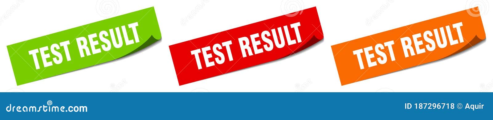 Test Result Sticker. Test Result Square Isolated Sign Stock Vector ...