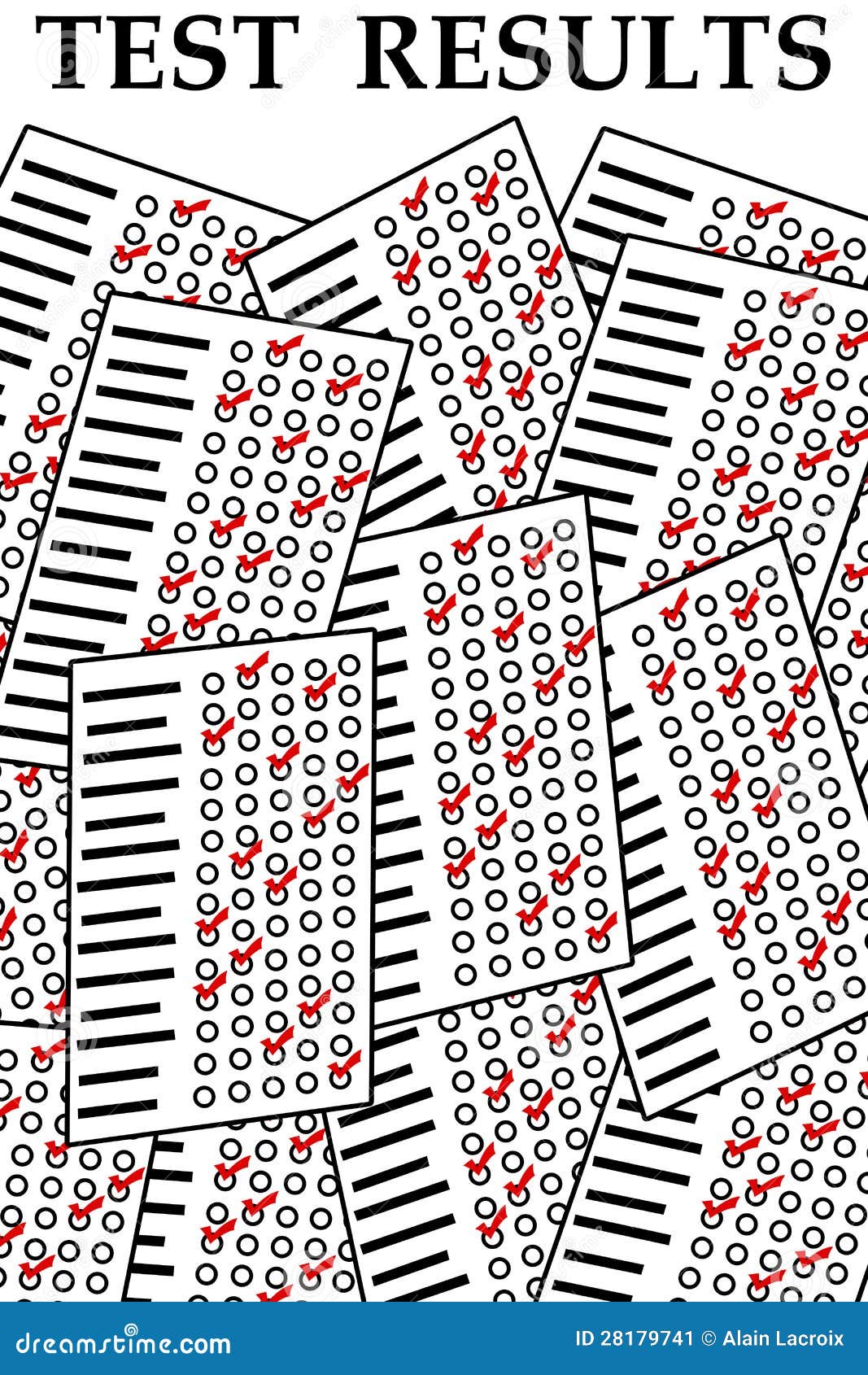 Test results stock illustration. Illustration of checking - 28179741