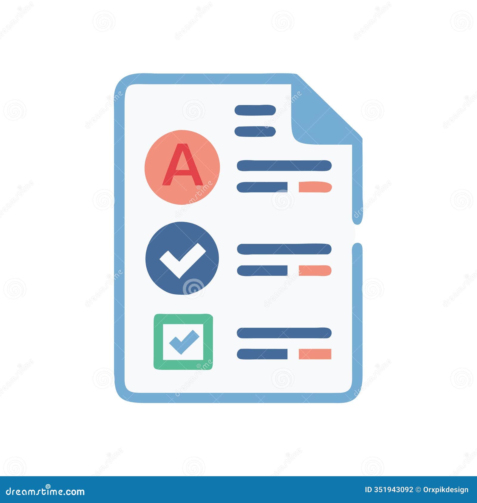 Test Results Icon for Evaluation Stock Vector - Illustration of ...
