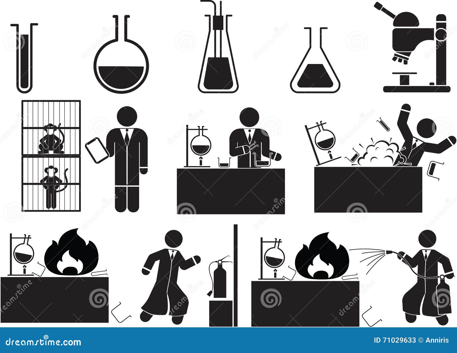 Test stock vector. Illustration of pictogram, person - 71029633