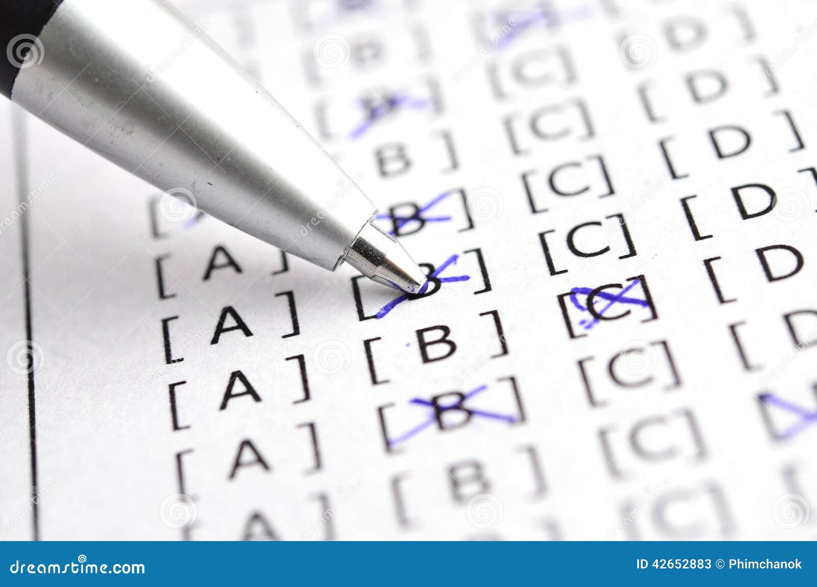 Test score stock image. Image of assessment, paper, answer - 42652883
