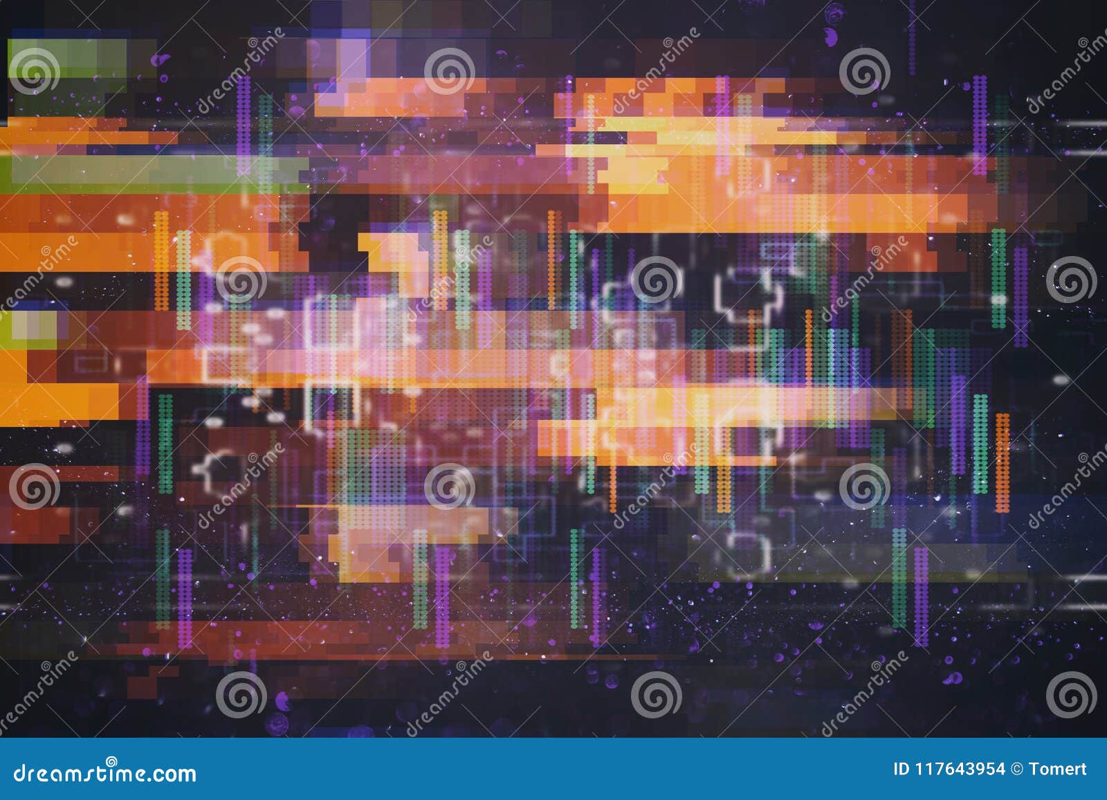 Test Screen Abstract Glitch Texture. Stock Illustration - Illustration ...