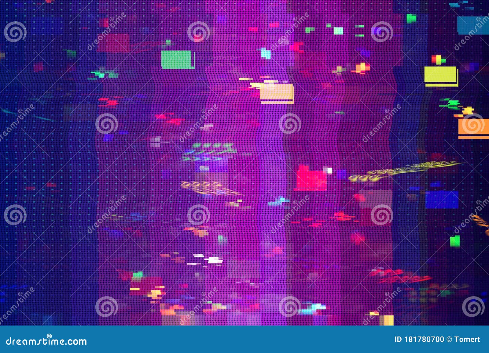 Test Screen Glitch Abstract Texture Stock Photo - Image of damaged ...