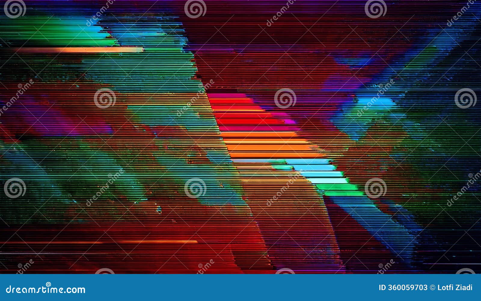 Test Screen Glitch Texture stock illustration. Illustration of analog ...