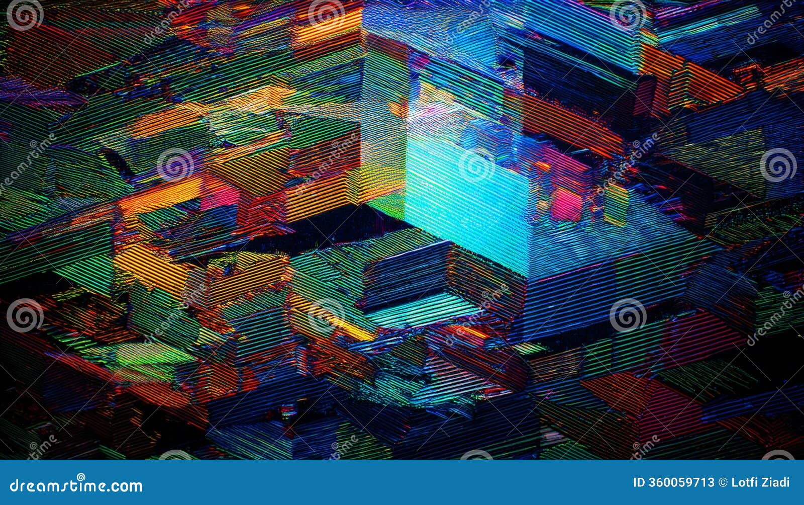 Test Screen Glitch Texture stock illustration. Illustration of visual ...